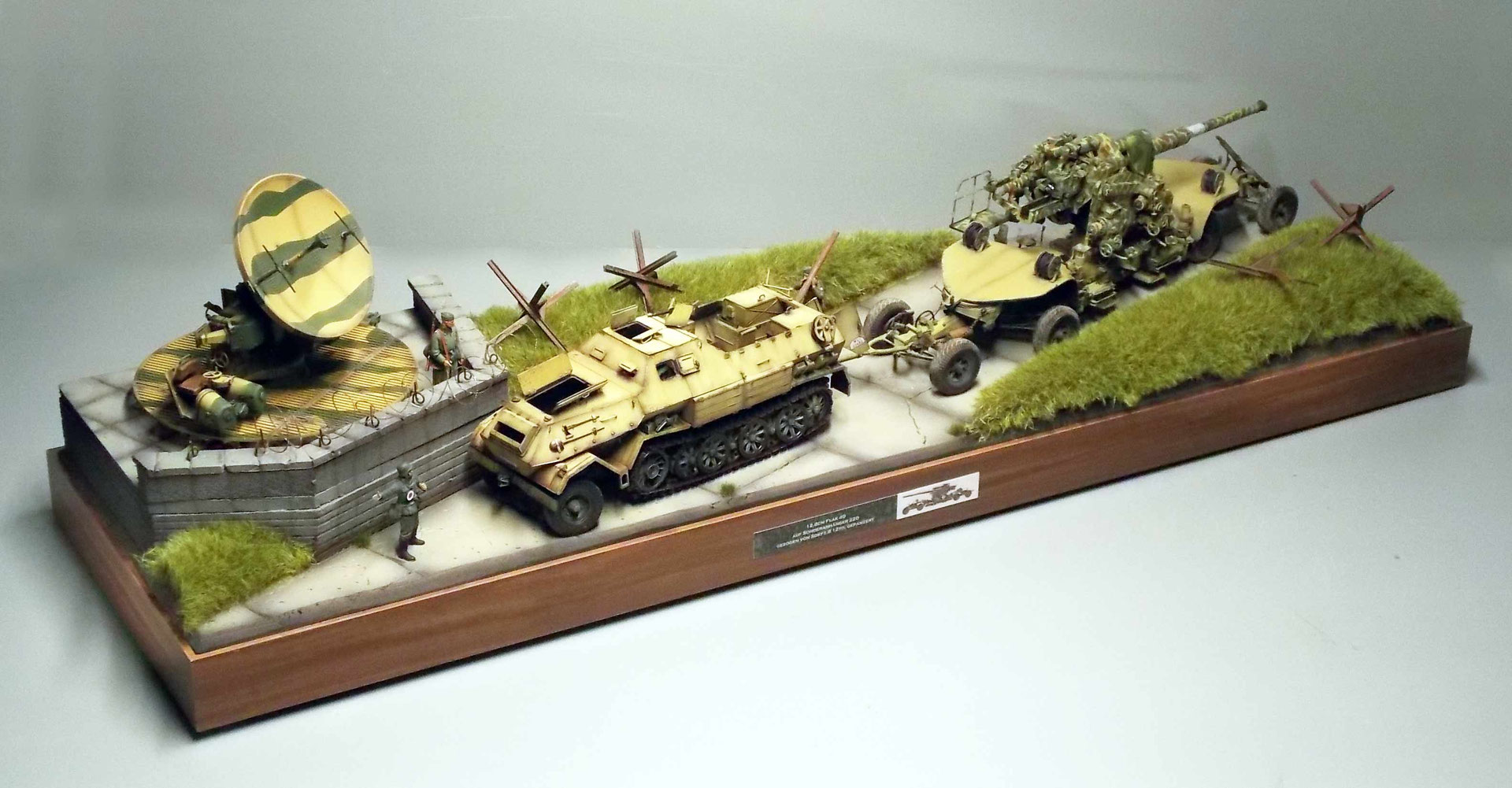 Flak 40 in Stellung! - www.panzer-bau.de/diorama/militär/1:35