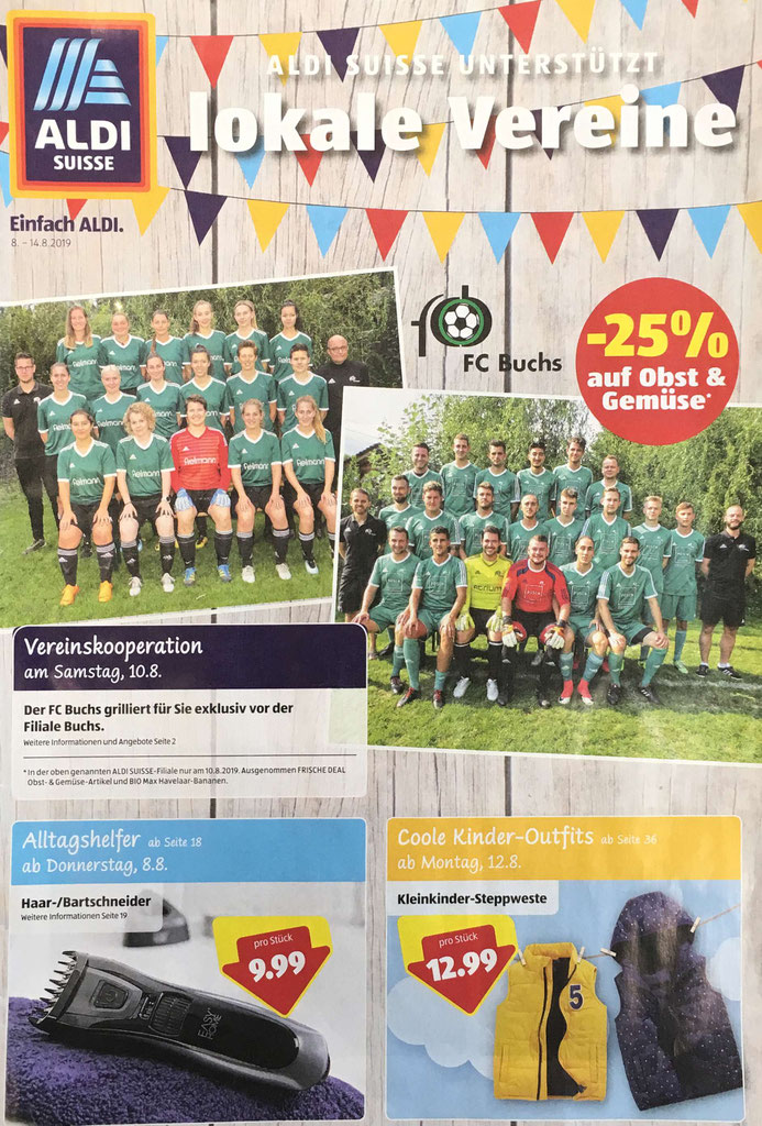 FC Grill bei Aldi Buchs - Hopp Buchs