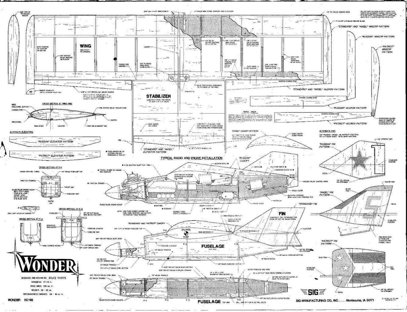 SIG RC Kits 61-100+ - SIG's Model Aircraft Kit and ARF History