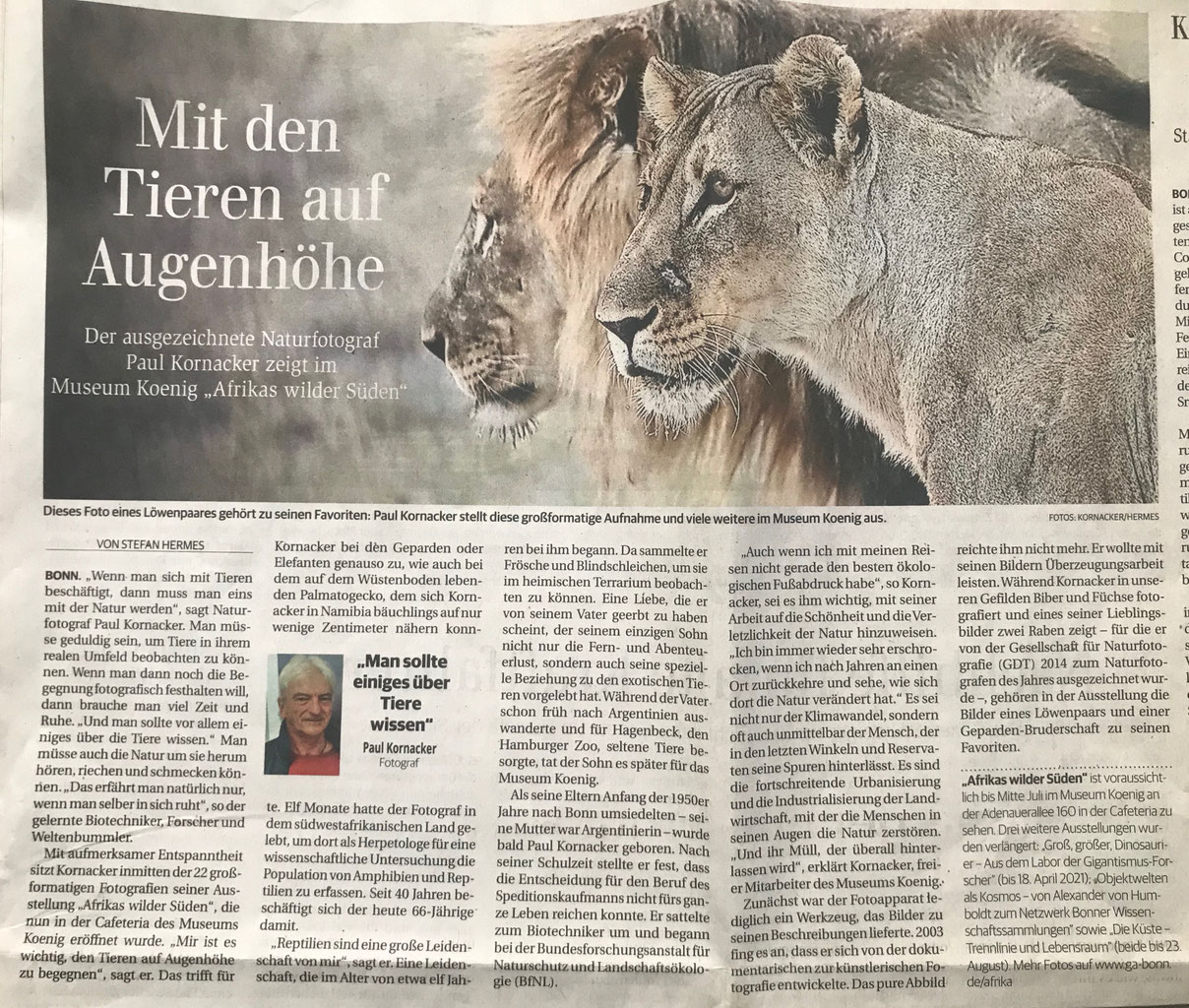 Presse - naturfotografie-fotoreisen und fotoworkshops-kornacker Webseite!