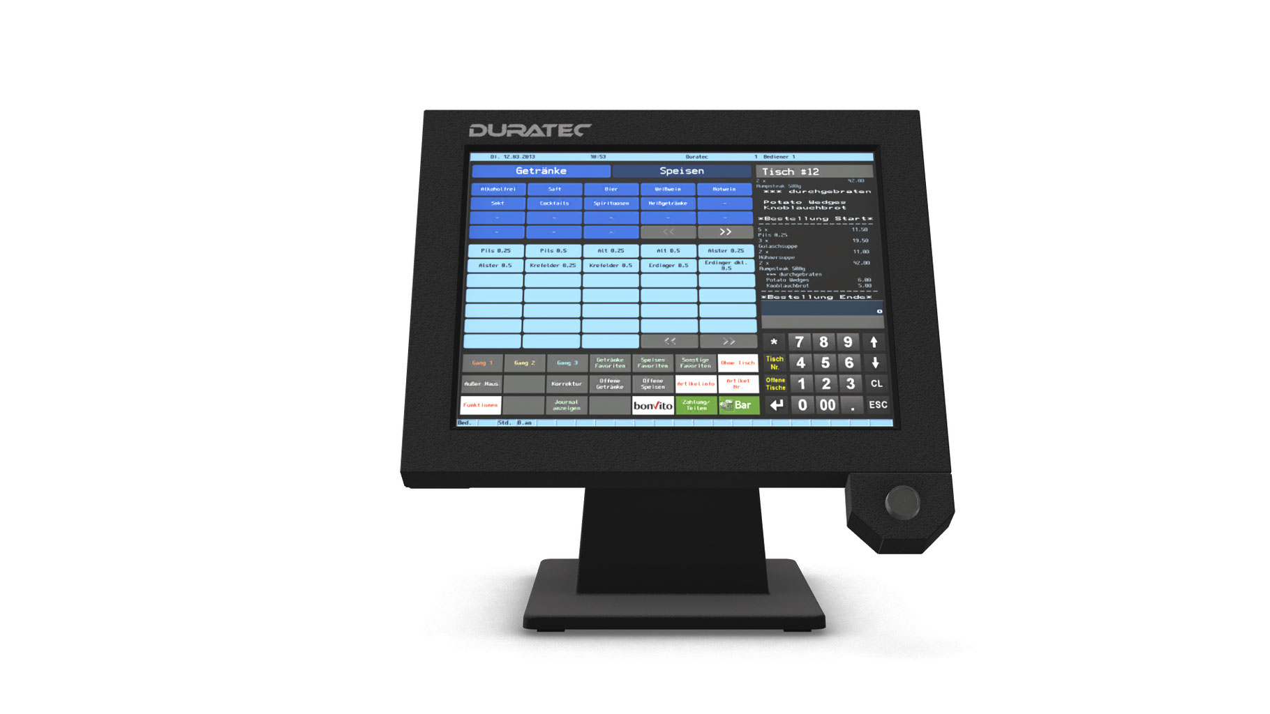 Duratec Kassensysteme für die Gastronomie - Lachmann Kassen Fachhändler ...