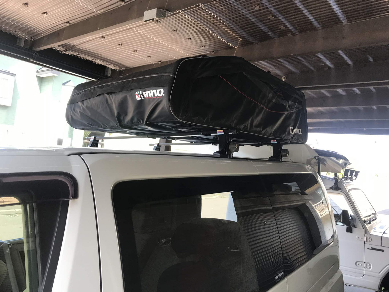 E51 エルグランド INNO フレックストップBR120 - kpasのデリカ スペースギア カスタムライフ。 他、趣味など。