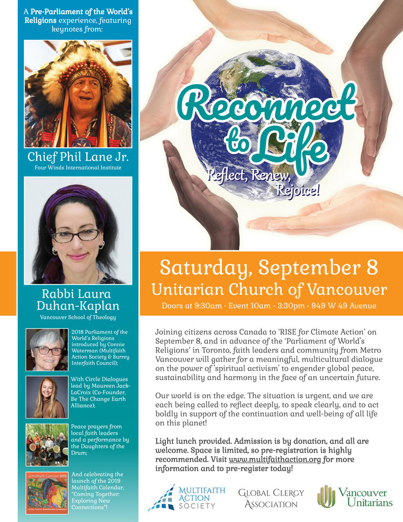 Reconnect to Life: Reflect, Renew, Rejoice - Multifaith Action Society