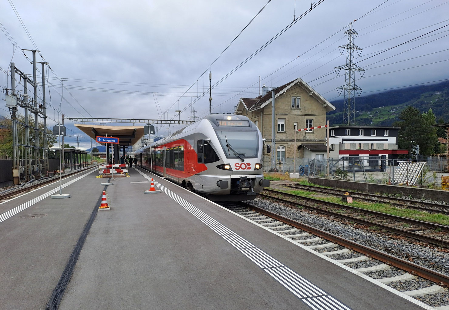 Umbauarbeiten am Bahnhof Flums schreiten planmässig voran - info24bahnnews