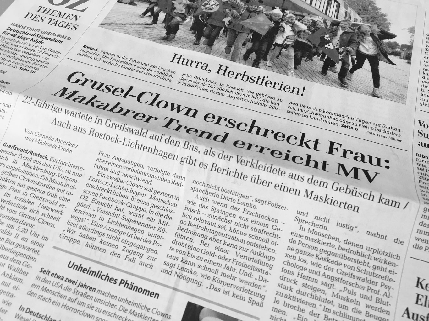 Die Strafbarkeit des "Grusel-Clowns" - Nur "grober Unfug" ? - Benjamin Lanz