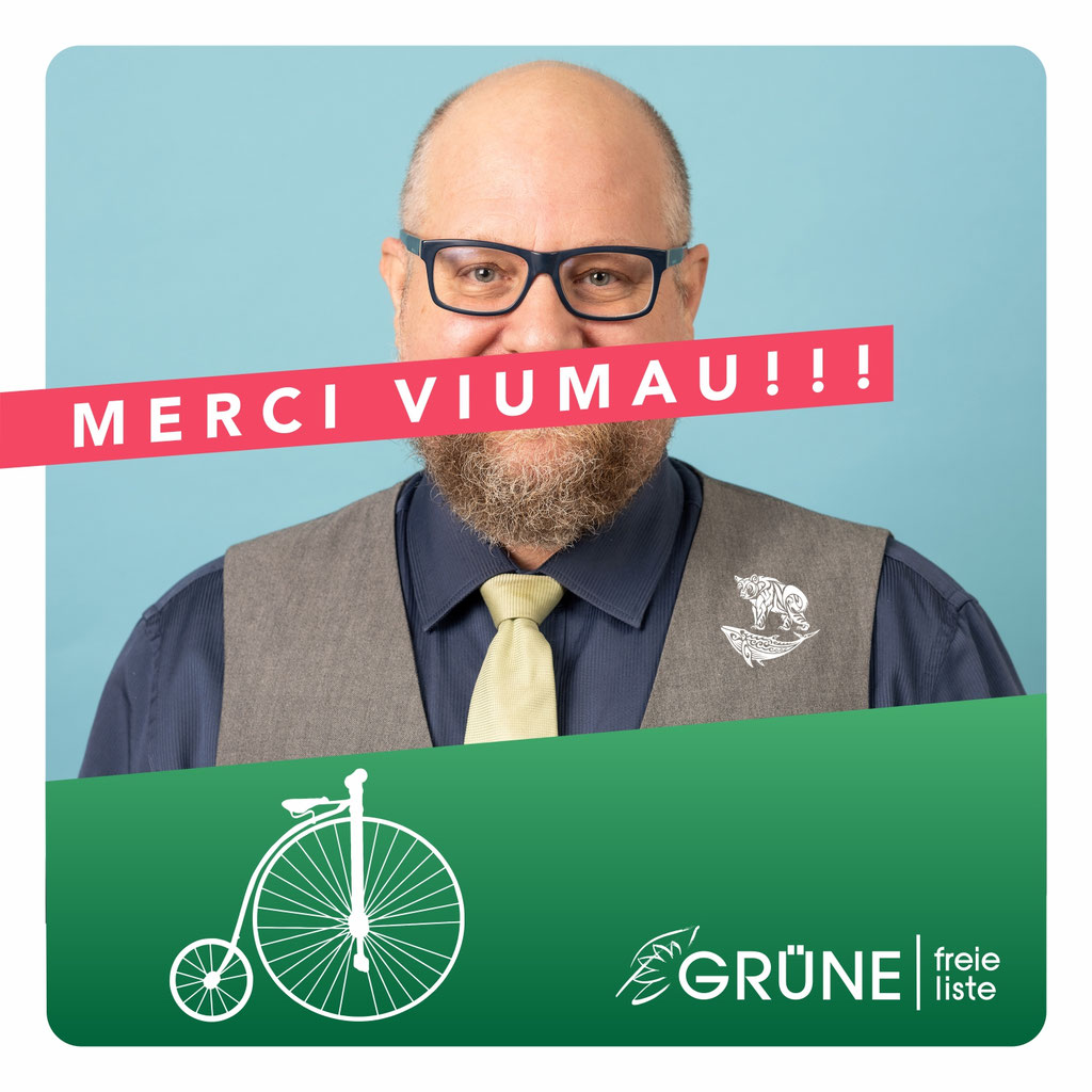 Grossratswahlen 2022: Manuel C. Widmer 2x auf jede Liste! - Manuel C. Widmer, Stadtrat Bern (GFL)