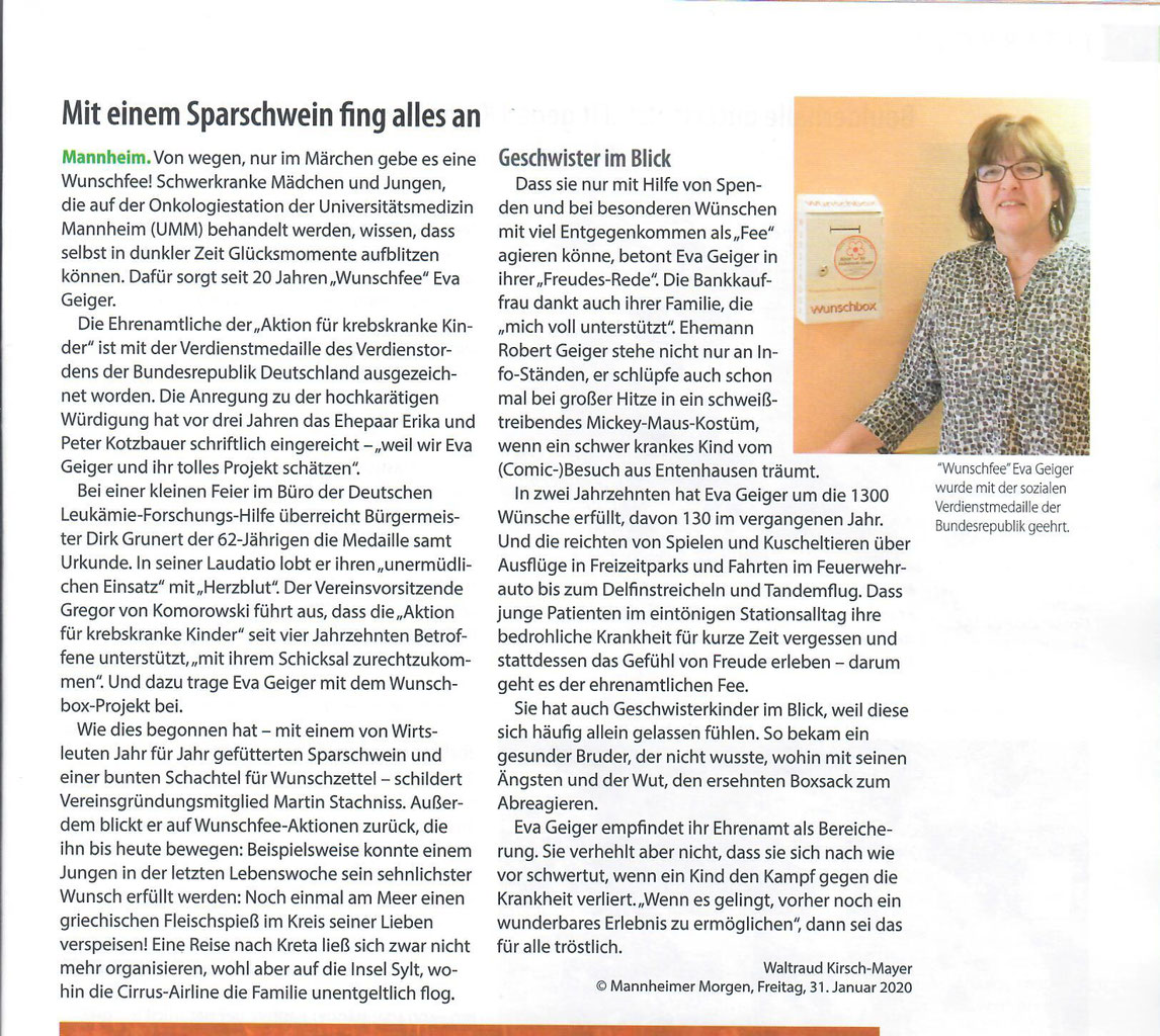 "Wunschfee" Eva Geiger von der Bundesrepublik geehrt! - tsv-amicitia ...