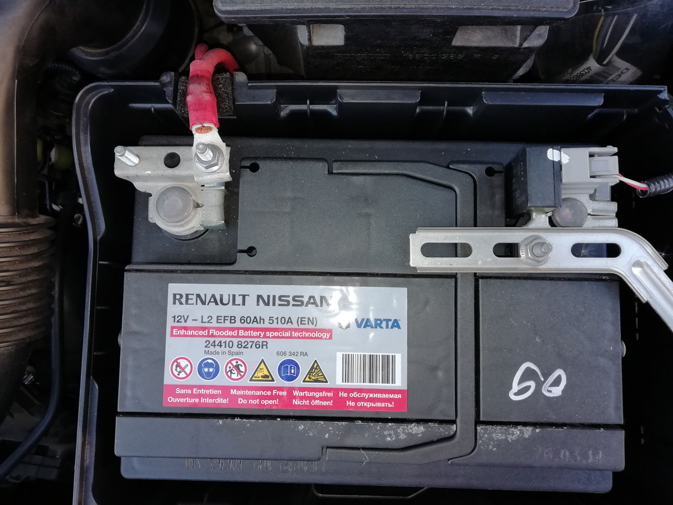 Lähmen Flüchtlinge Kilimanjaro batterie renault nissan 12v l2 60ah 510a ...