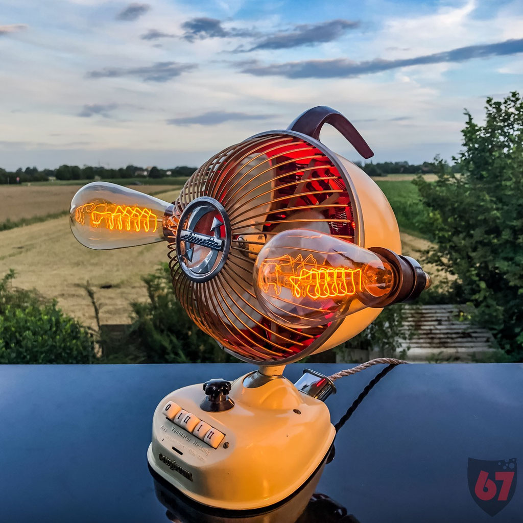 Upcycling and industrial DIY interior lamps made by Jürgen Klöck ...