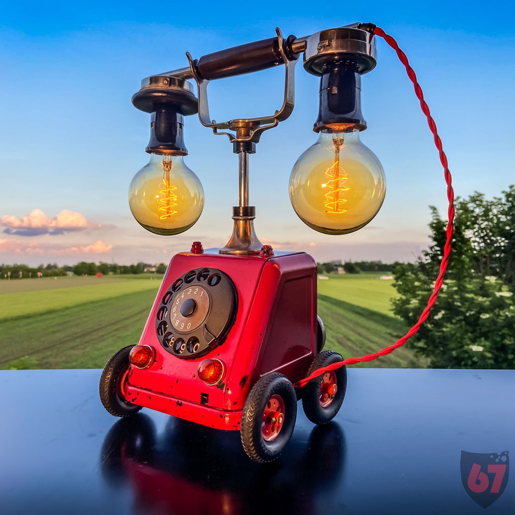 Upcycling and industrial DIY interior lamps made by Jürgen Klöck ...