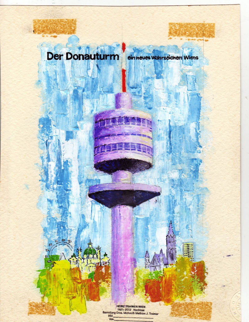 Donauturm Wien - Sammlung Traimer - Vintage Poster Art Austria