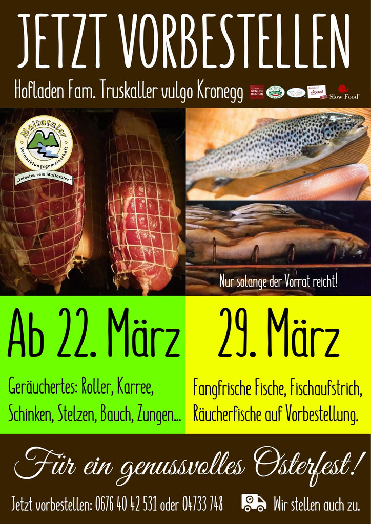 Osterfleisch direkt vom Maltataler Bauern - Kronegg "Feinstes vom ...
