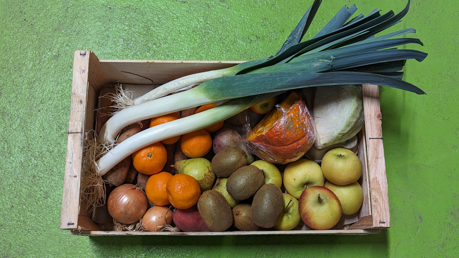 Colis de fruits legumes - Les Vergers du Grand Clos - Le p'tit marché