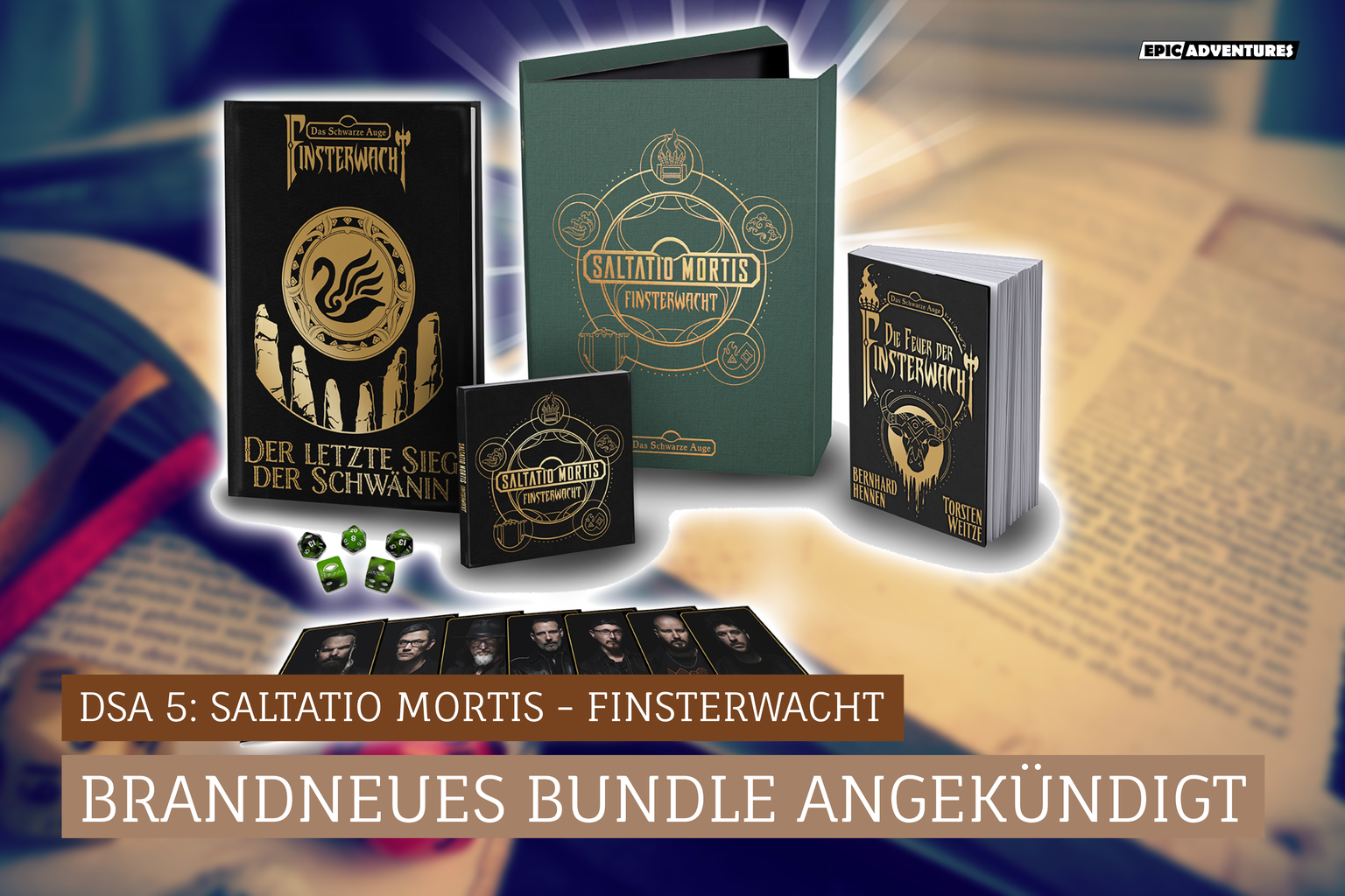 DSA 5: Saltatio Mortis - Finsterwacht-Bundle angekündigt - Sammelbox ...