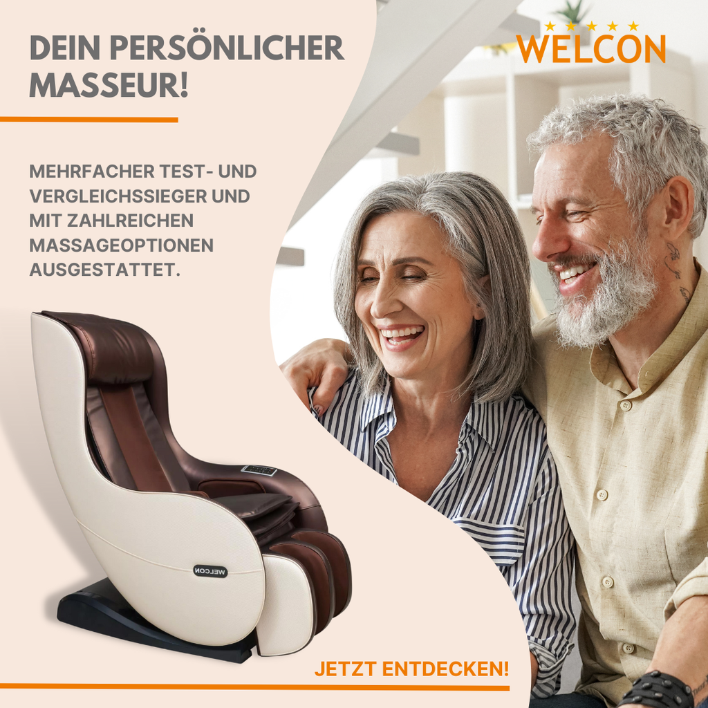 Linderung von Nackenschmerzen durch einen Massagesessel - WELCON