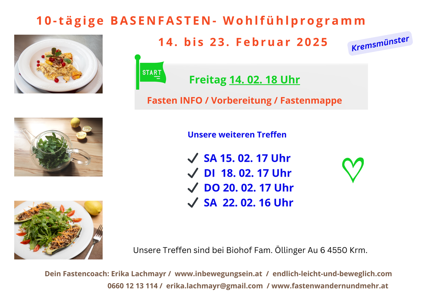 Gesunde Gemeinde BASENFASTEN in Kremsmünster - Bewegung und Gesundheit ...