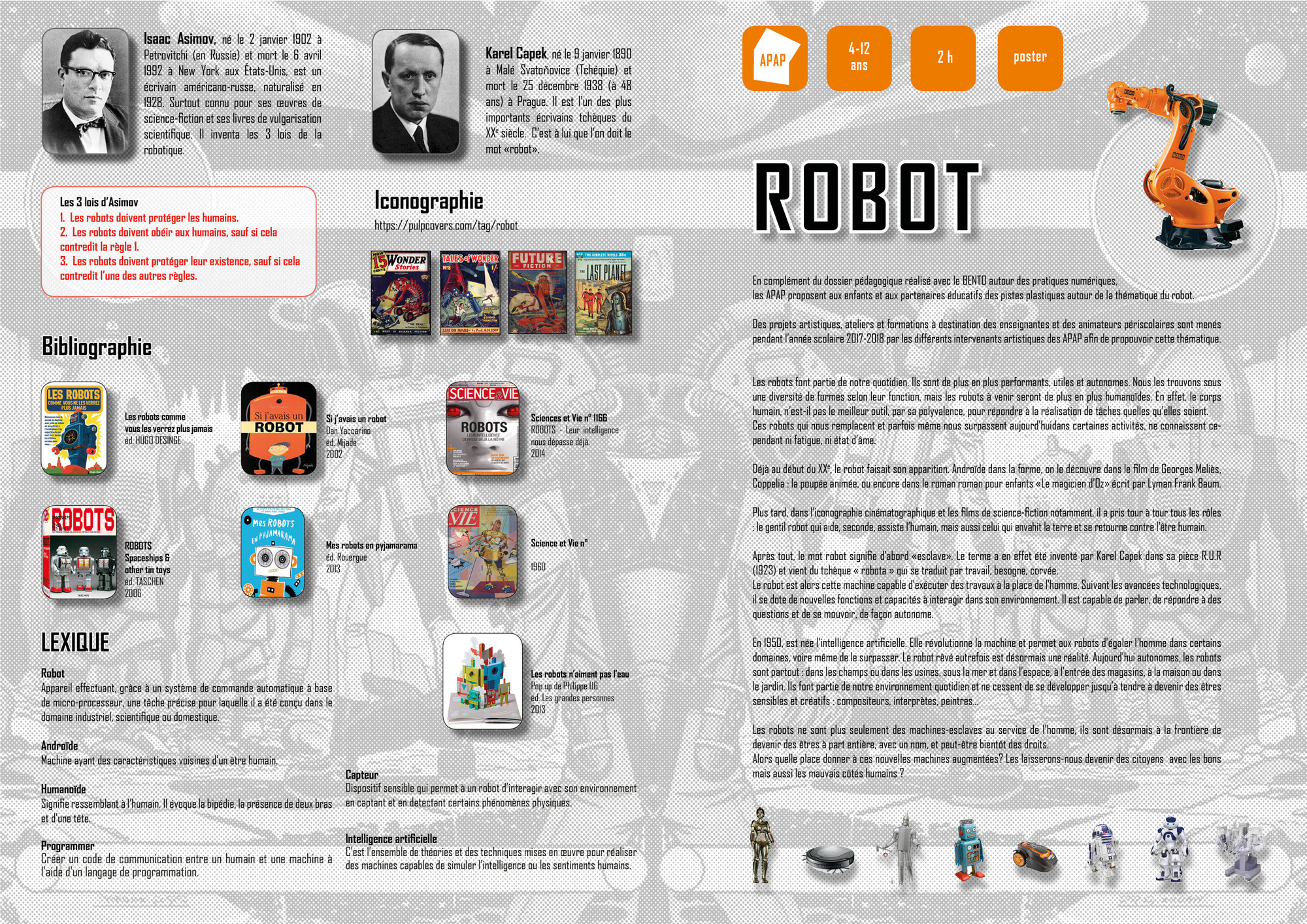 Poster Robot - Site de mulhouse-artlab
