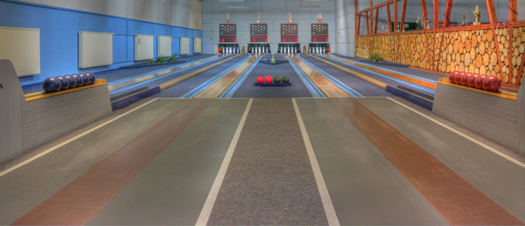 Die Kegelbahn - Bohlekegeln