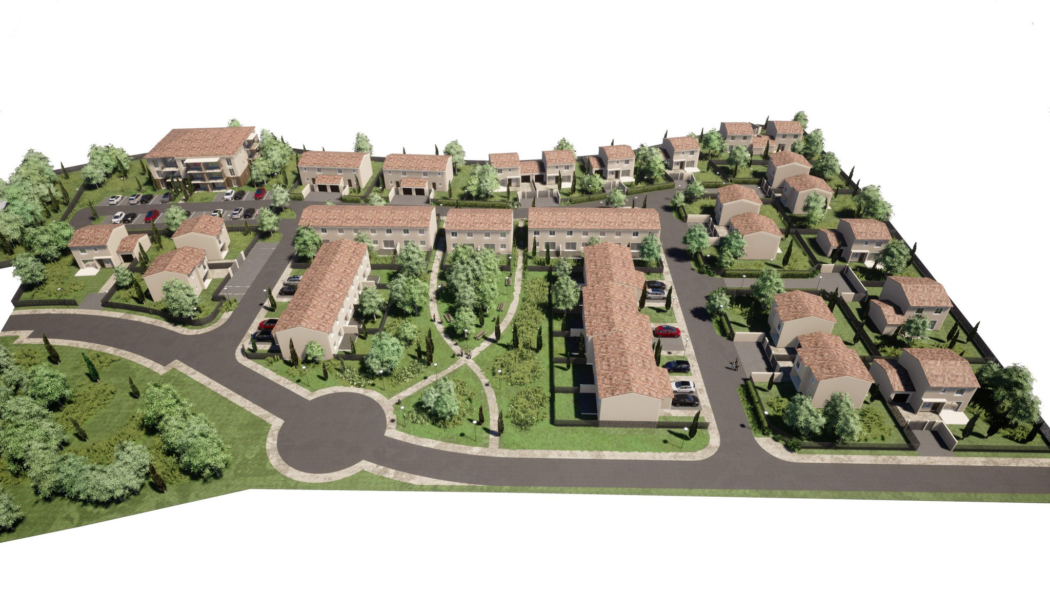 Lotissement « Le Domaine de Crochan » - Caromb : le quartier Crochan.