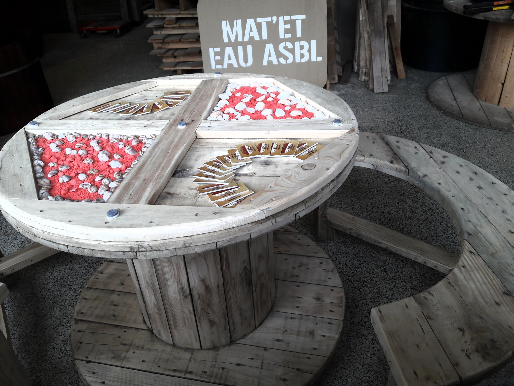 Transformation de palettes - Mat'et Eau ASBL