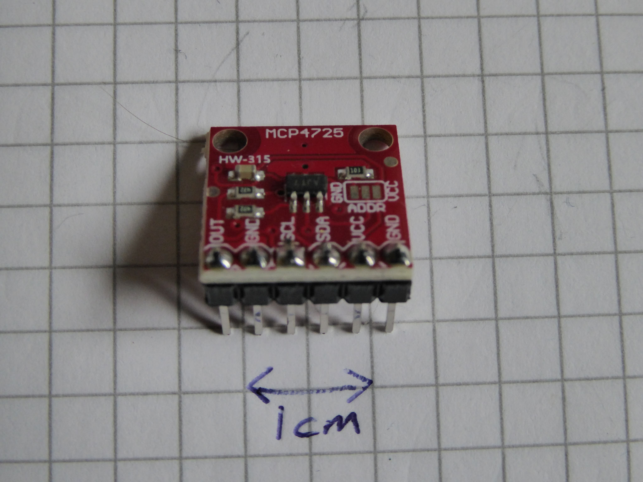 MCP4725 - Voltage Output - TekyInBlack