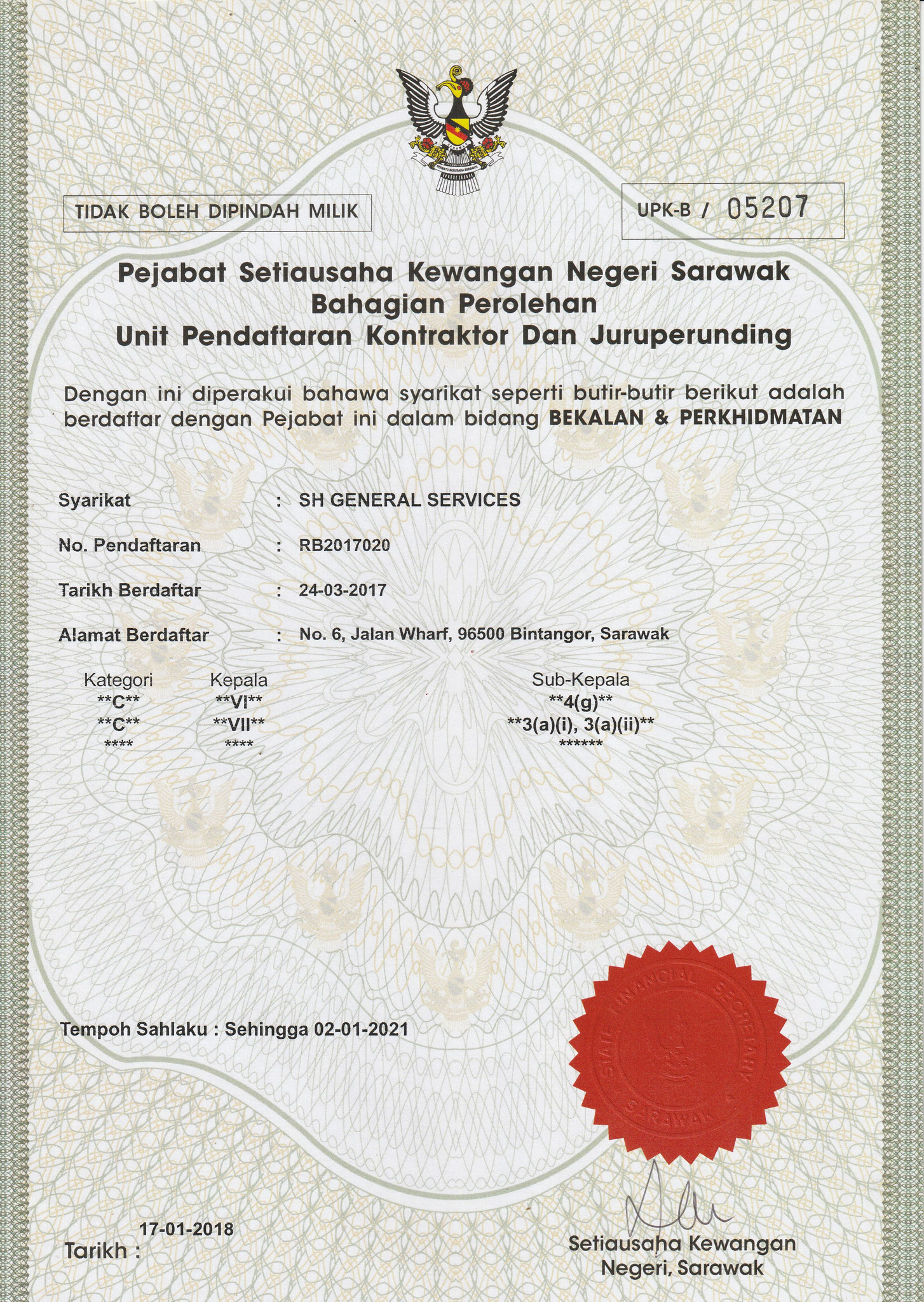 UPKJ Registration - shgeneralservices