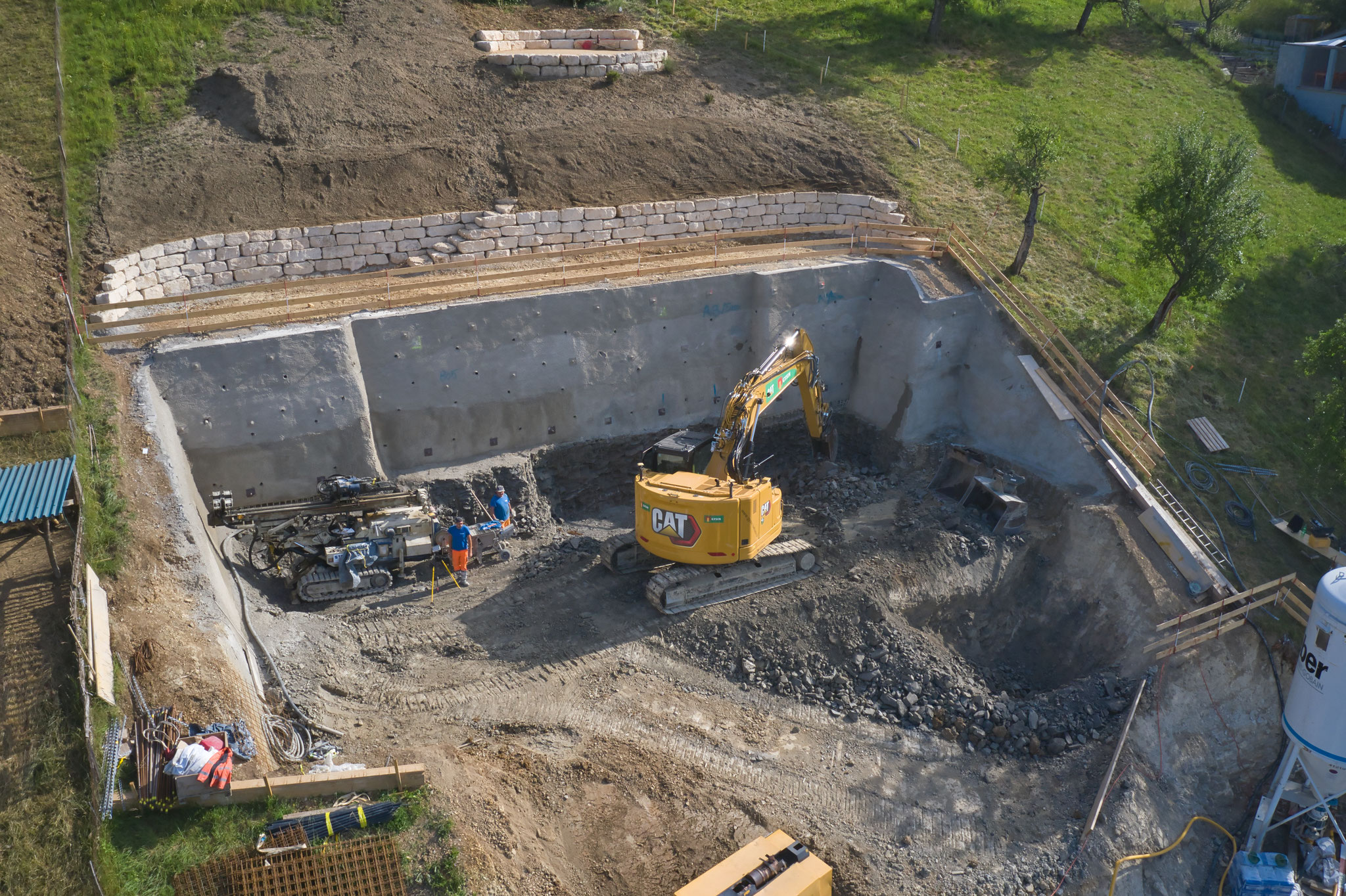 Aushub, Hang- und Böschungssicherungen - Gysin Tiefbau AG