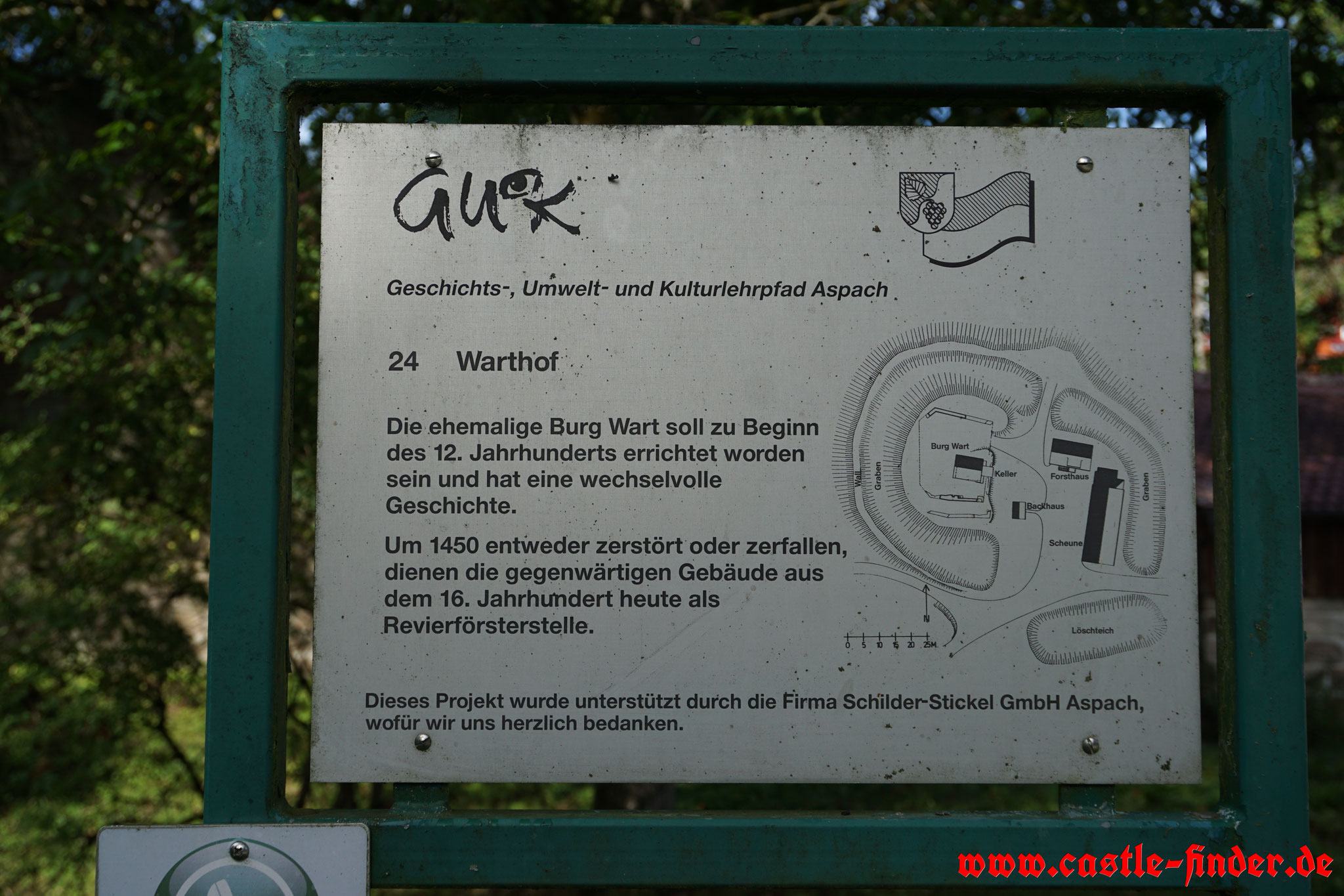 Burgruine - Wart (Rems-Murr-Kreis) - Burgendatenbank und Burgenatlas