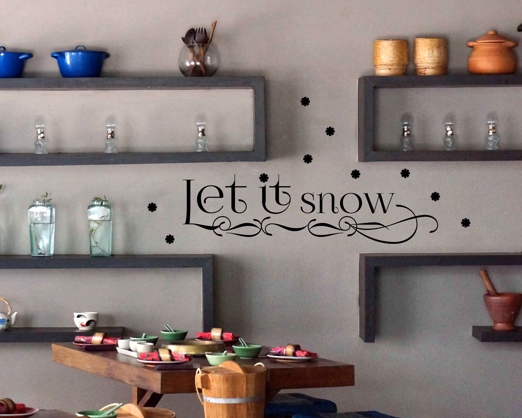 Let it Snow | Sticker | Decal | Vinyl - Wall Art Company