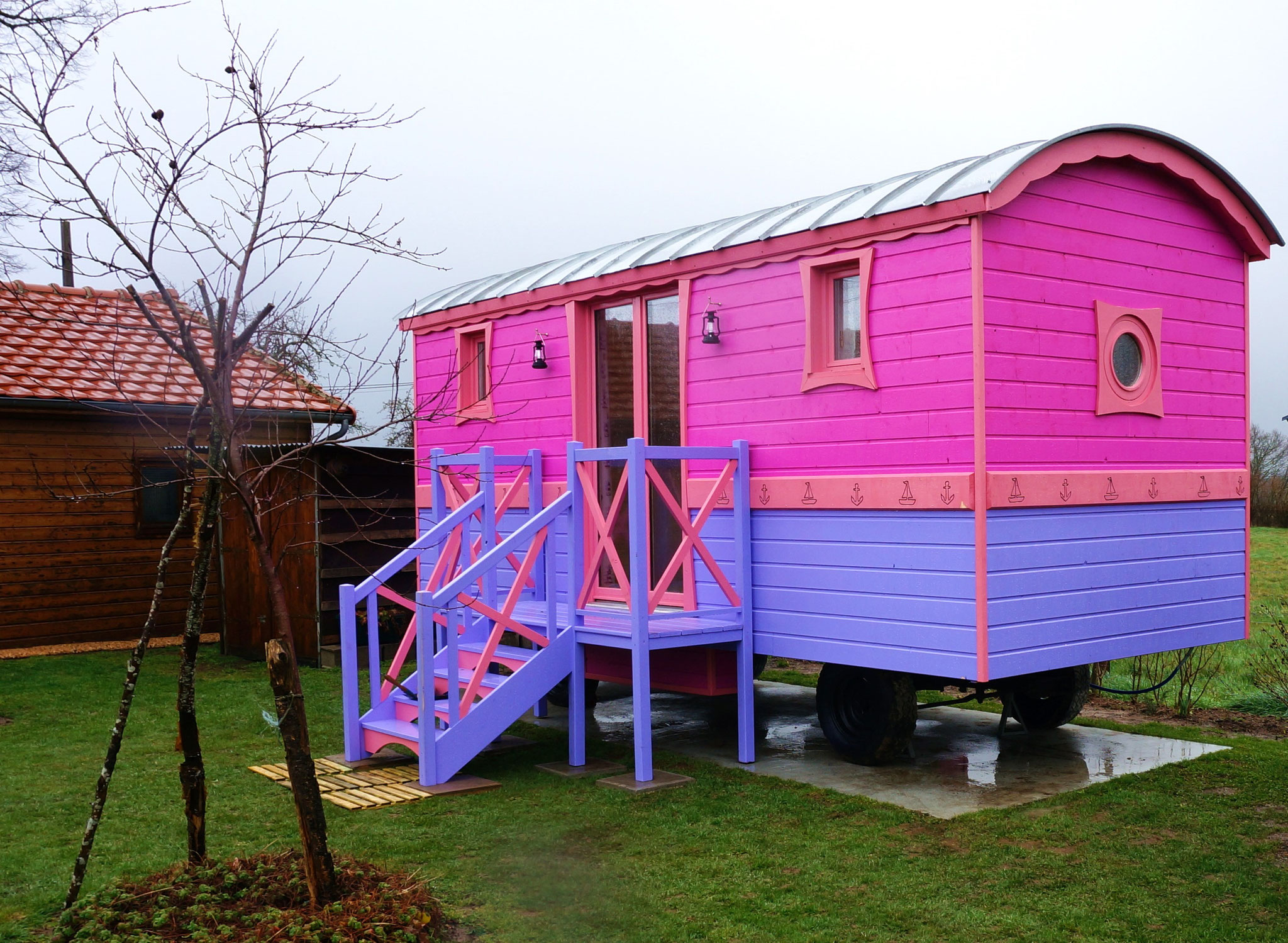 Réalisations - Roulotte bois - Tiny house - Maison nomade