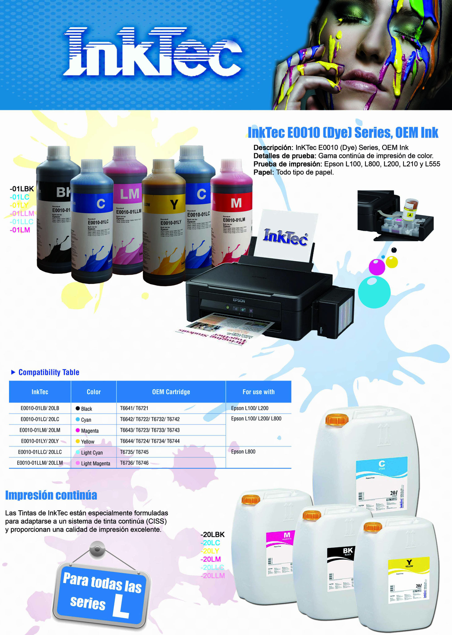 Tintas Inktec Sublinova - Tintas inktec-Sublinova