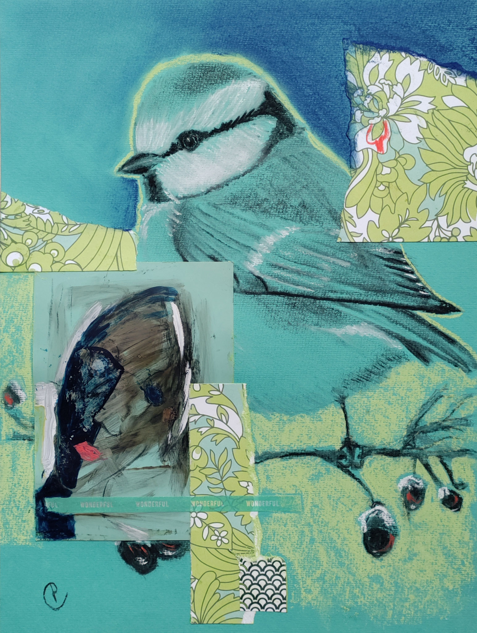 Mixed Media Medium Works - Cathérine Petré Art