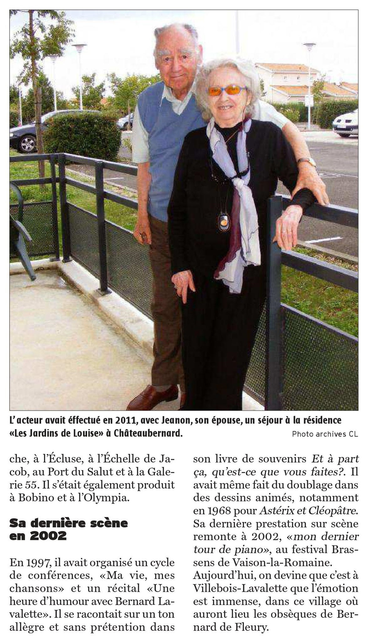 Bernard Lavalette, ancien propriétaire du château - Château de Villebois-Lavalette