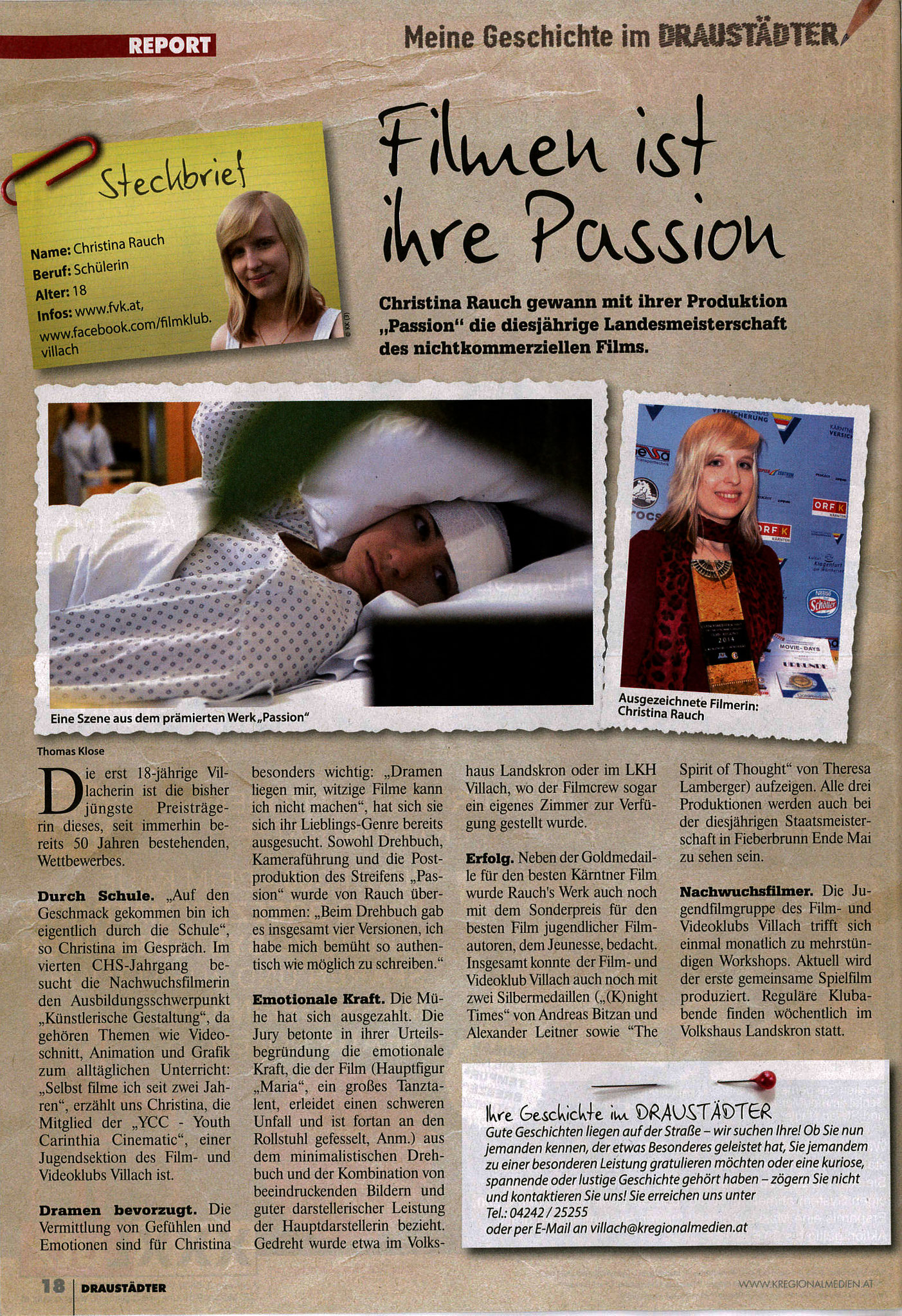 PRESSEBERICHTE - Christina Rauch