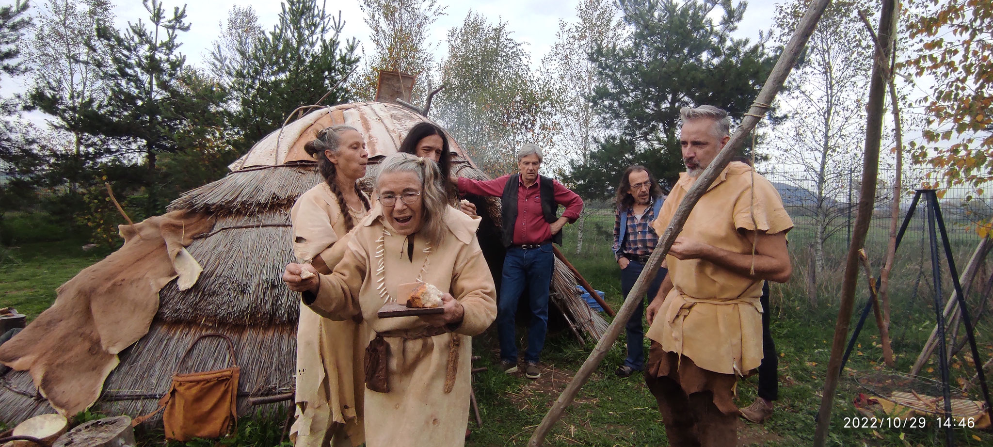Einweihung der mesolithischen Behausung - Zeiteninsel