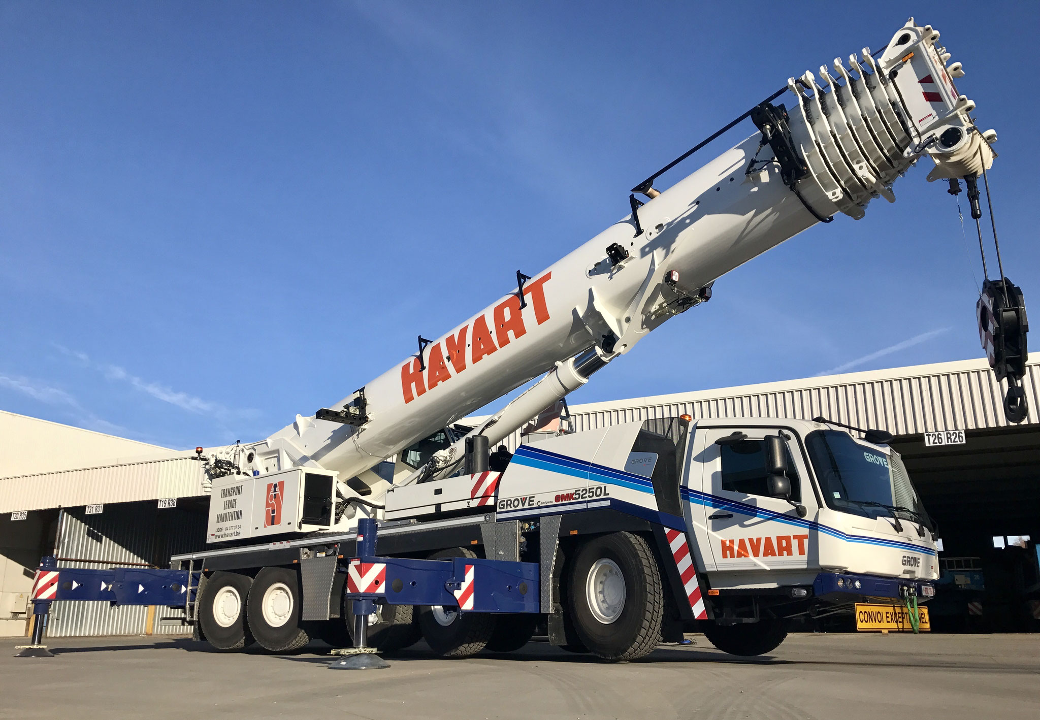 GROVE GMK 5250-L / Capacité 250to, 5 essieux ! - HAVART S.A. Transport ...