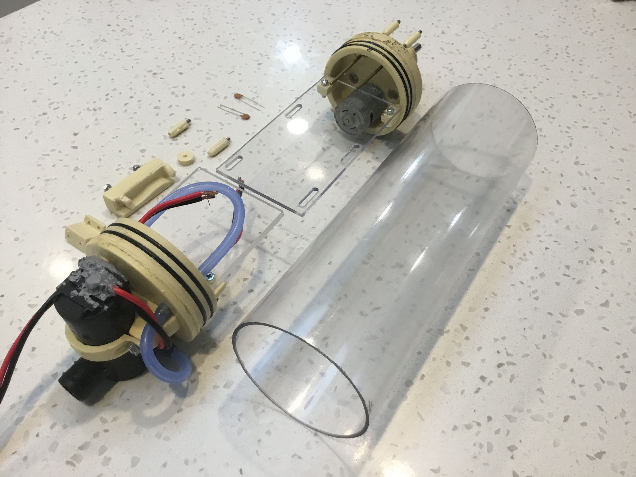 RC Model Submarine kits and cylinders - zerobubblemodeldesign