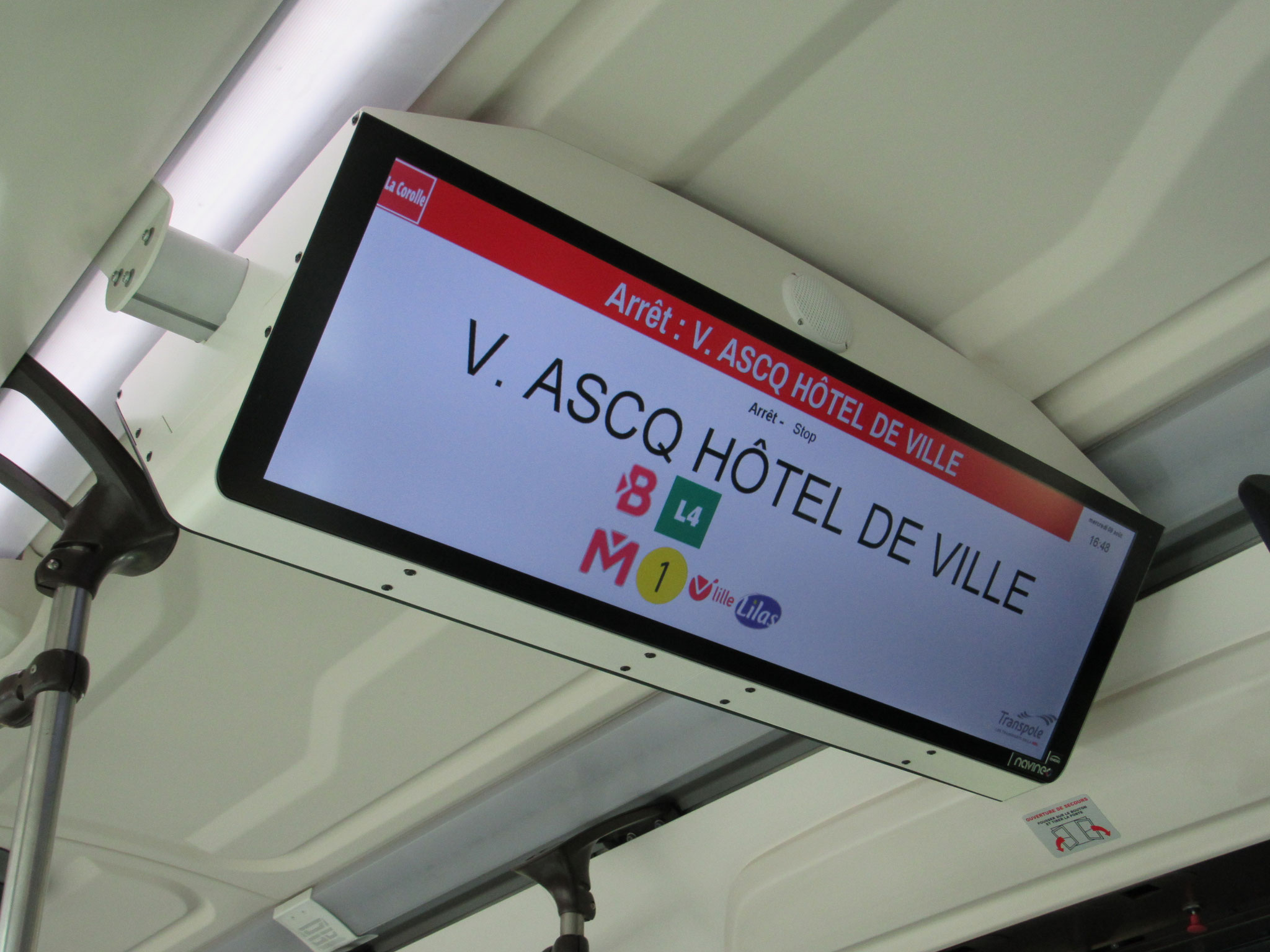 Petites nouveautés sur le réseau Transpole à bord des bus - MTB LILLE ...