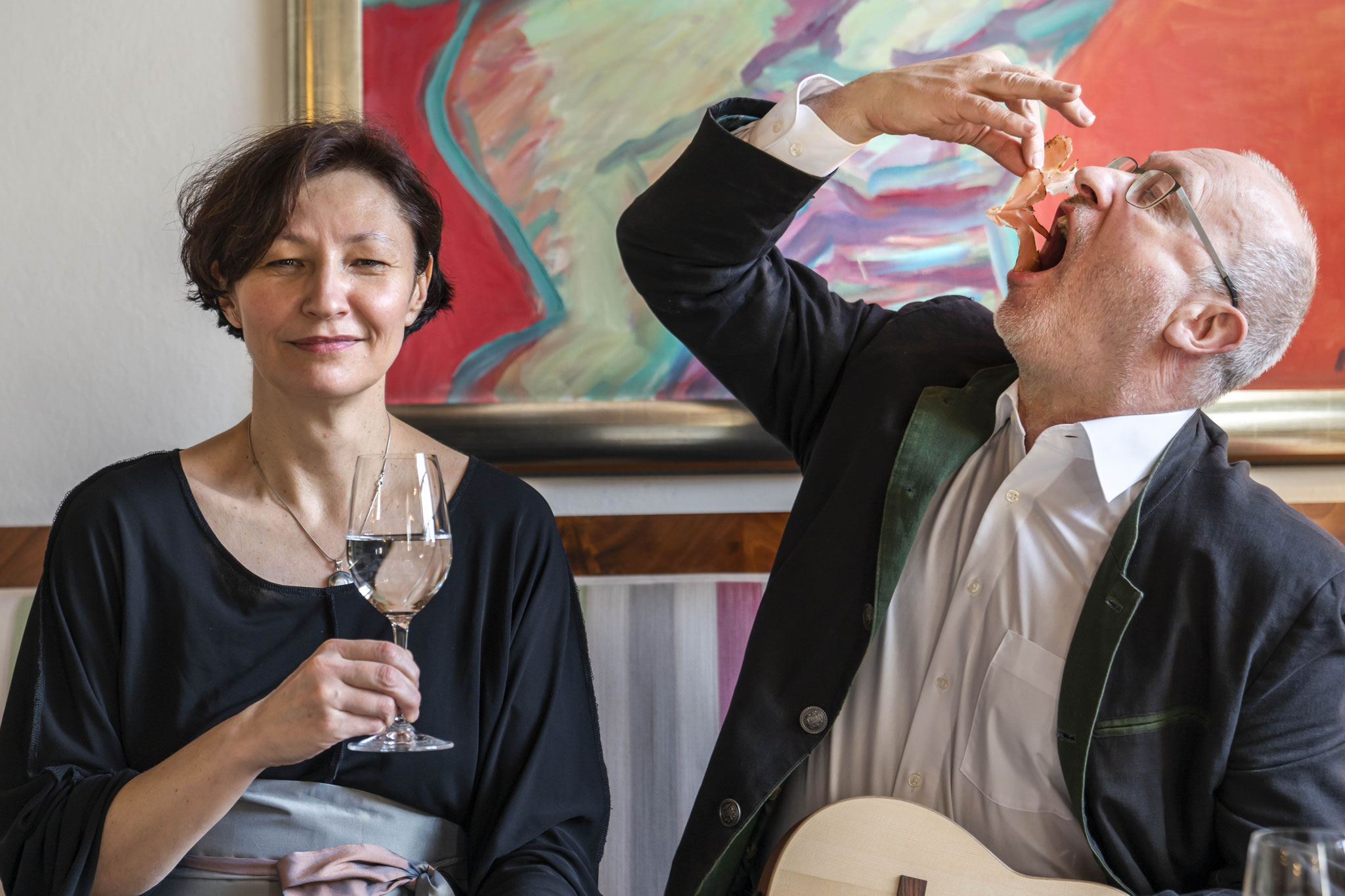 "IM WEIN LIEGT DIE WAHRHEIT, IM GUTEN ESSEN LIEBE" (Alfred Polgar ...