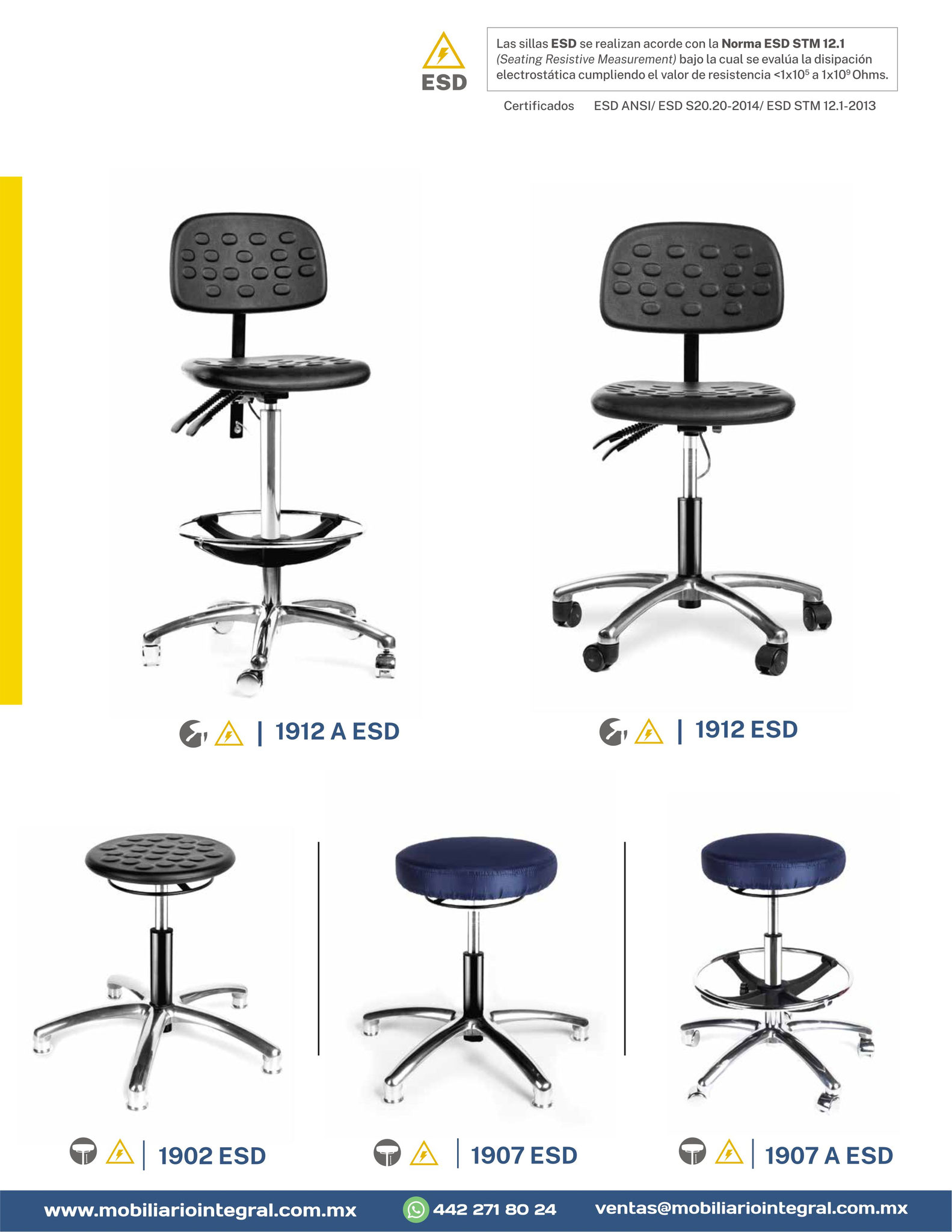 Sillas para laboratorio en Chicoloapan - Muebles para laboratorio