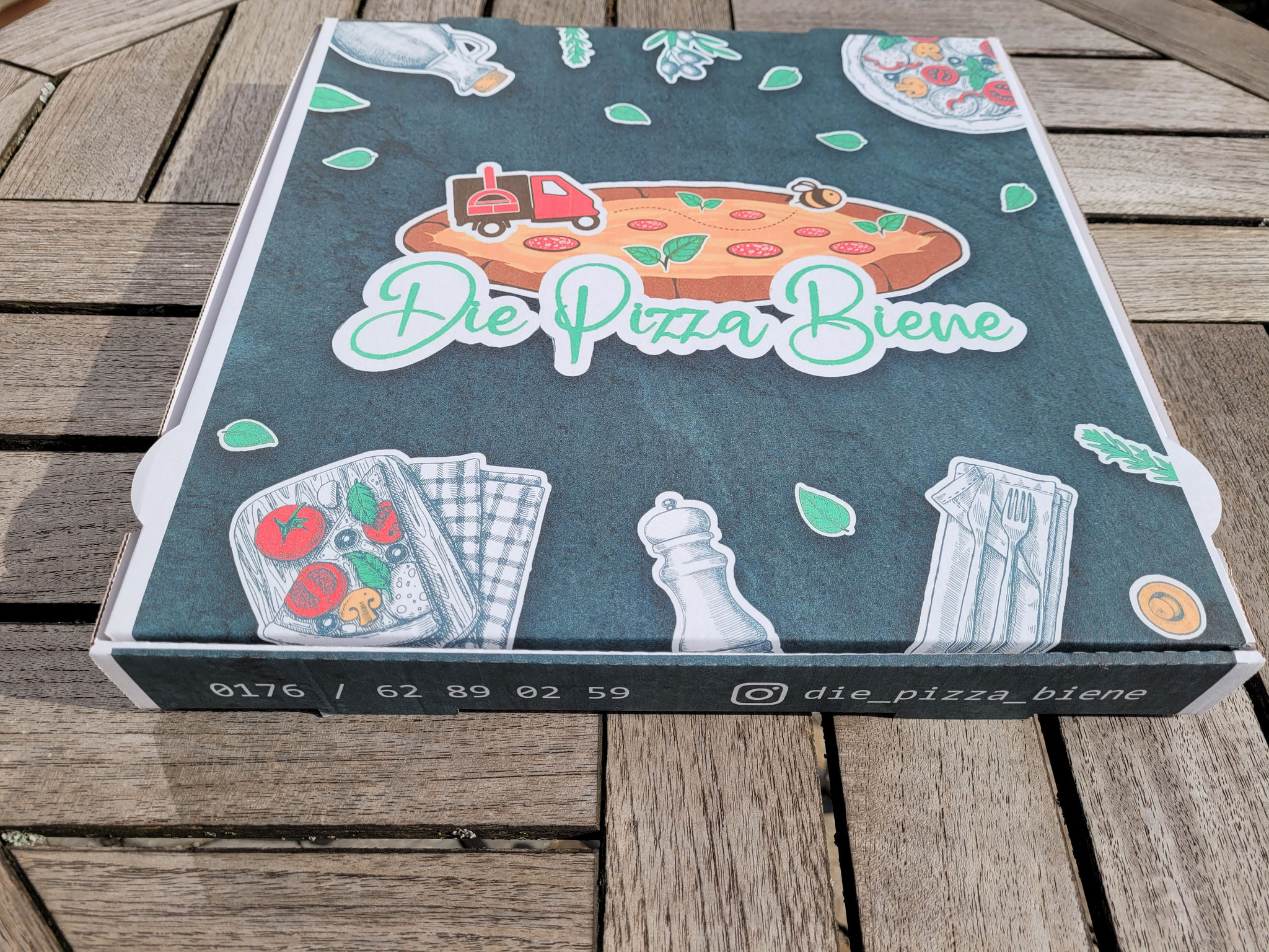 Pizzakarton Vollflächendruck - Pizzakarton Druckerei