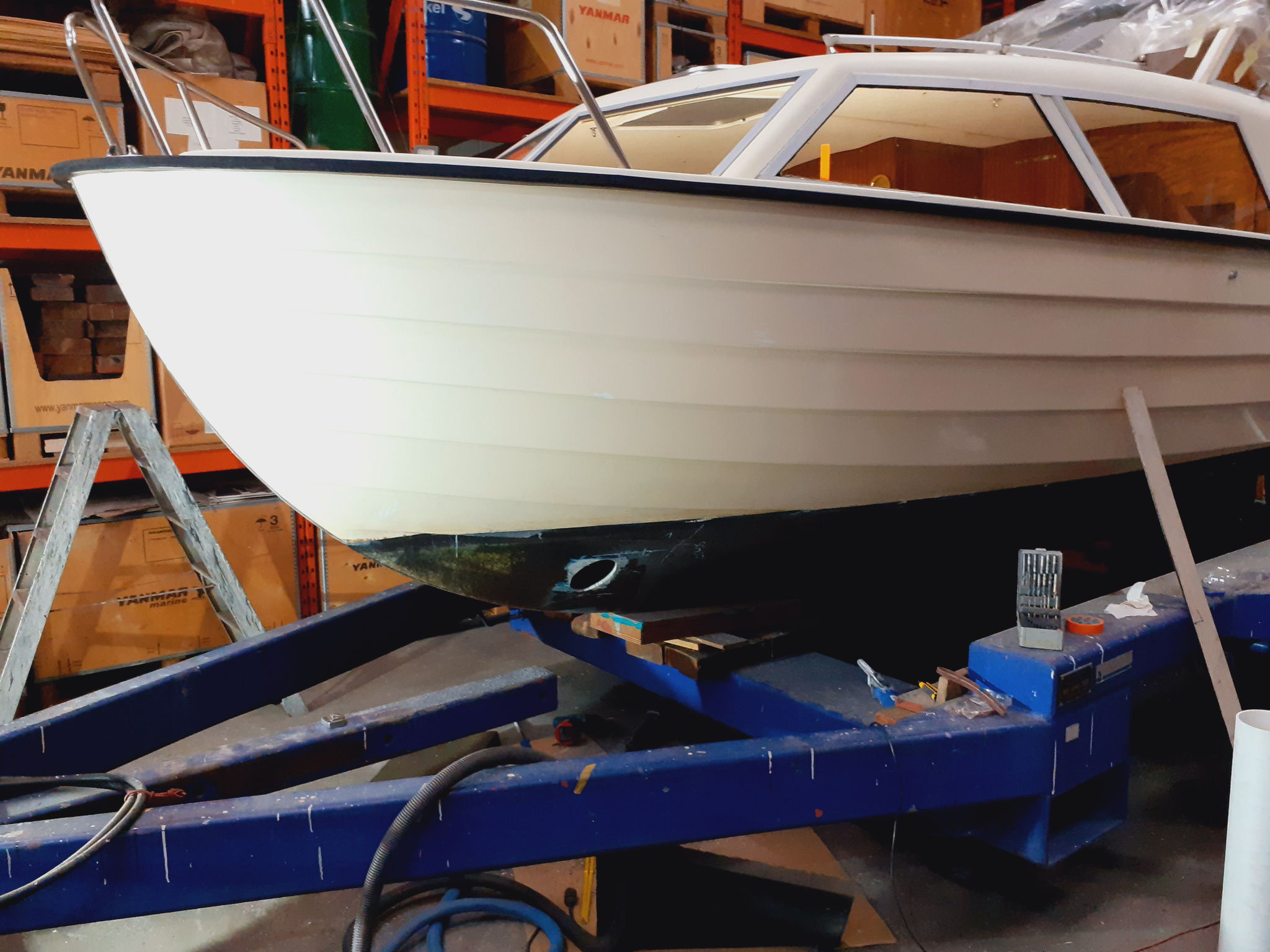 Inbouw boegschroef Nidelv 24 - Jachtbouw F.Ligtvoet