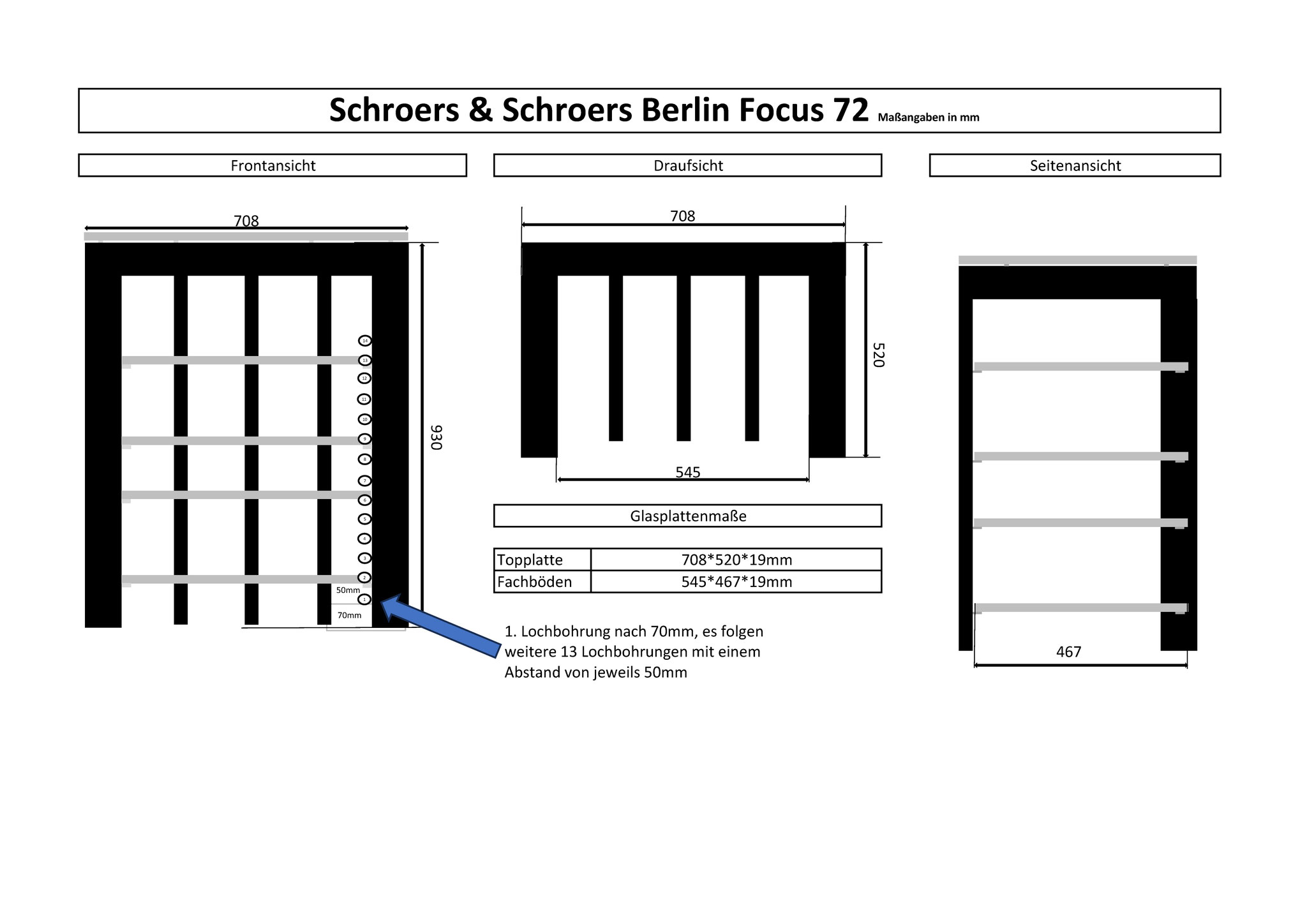 FOCUS 72 - Schroers & Schroers | Berlin | TV Möbel und Audio Möbel