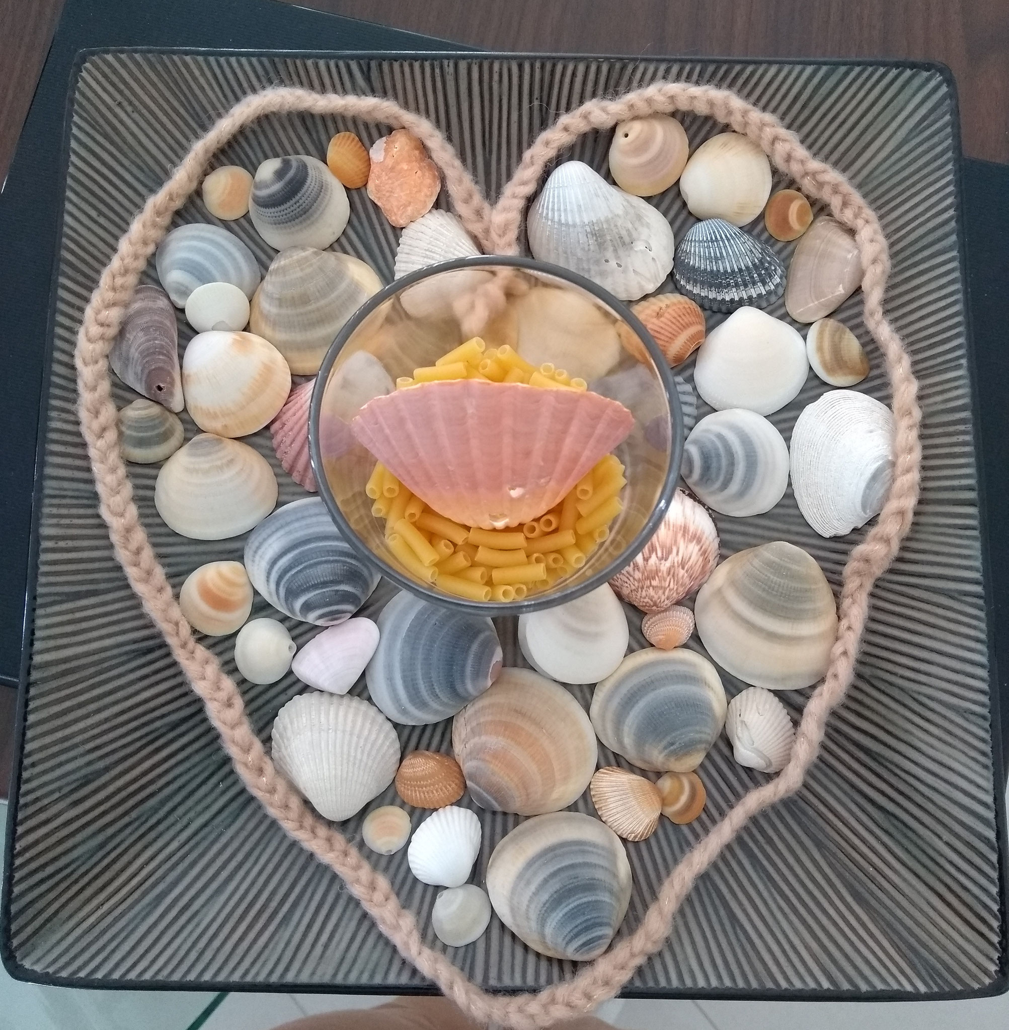 Muschel Tischdeko/ Shell table decoration - ot-tipsforlifes Webseite!