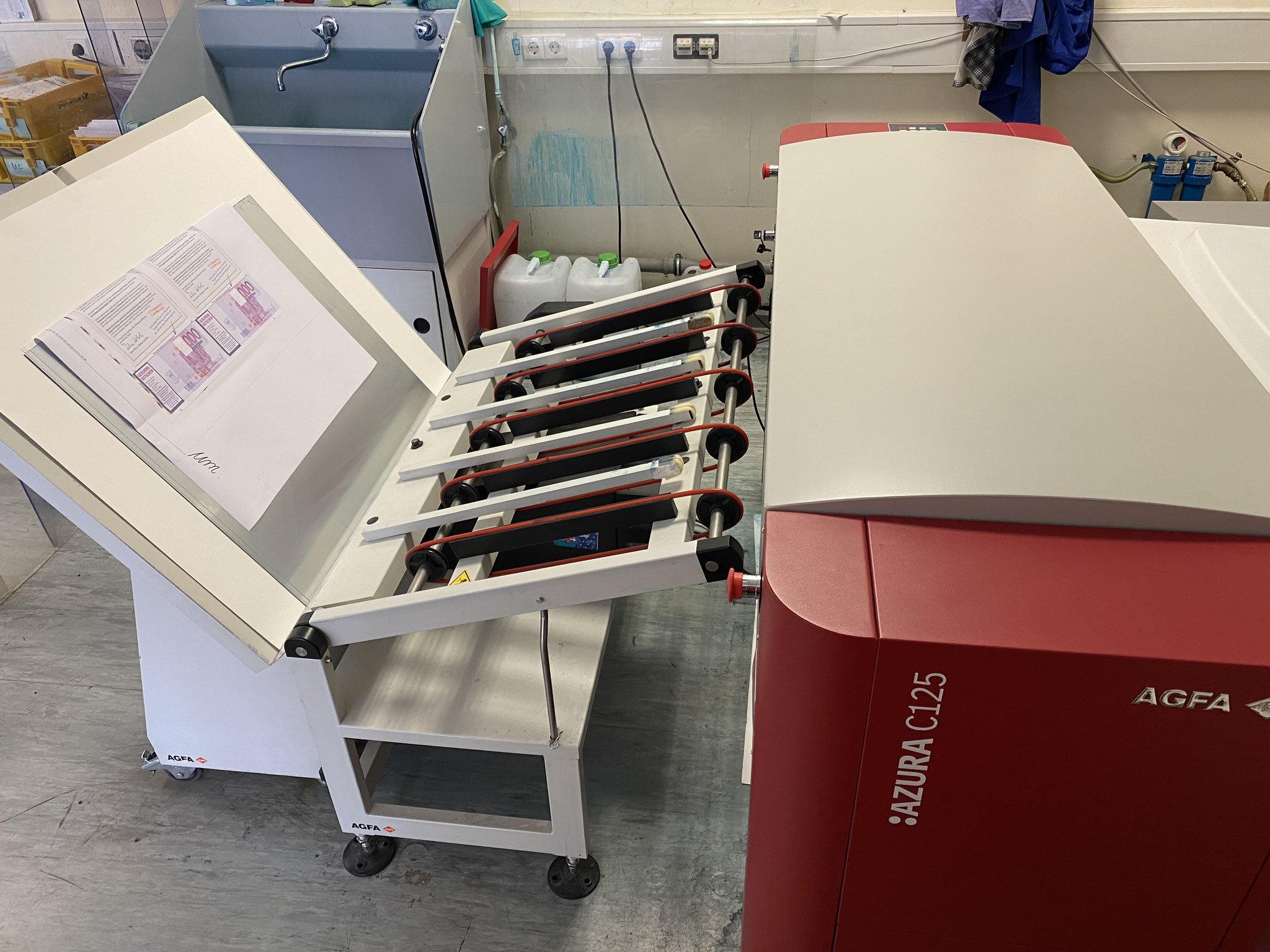 Used Thermal CTP System AGFA Avalon LF E for Sale/ gebrauchtes Thermal ...