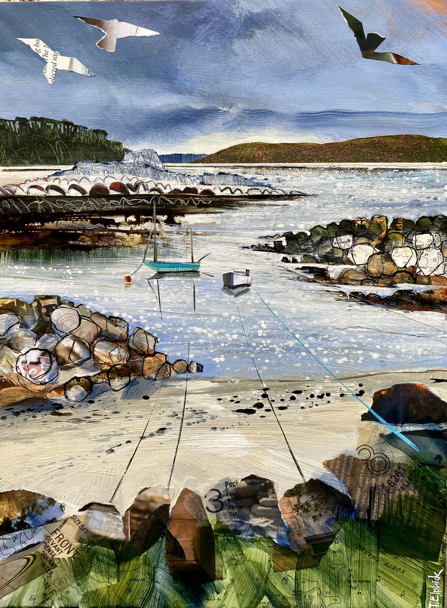 Isles of Scilly - Tracey Elphick Mixed Media Artist Cirencester
