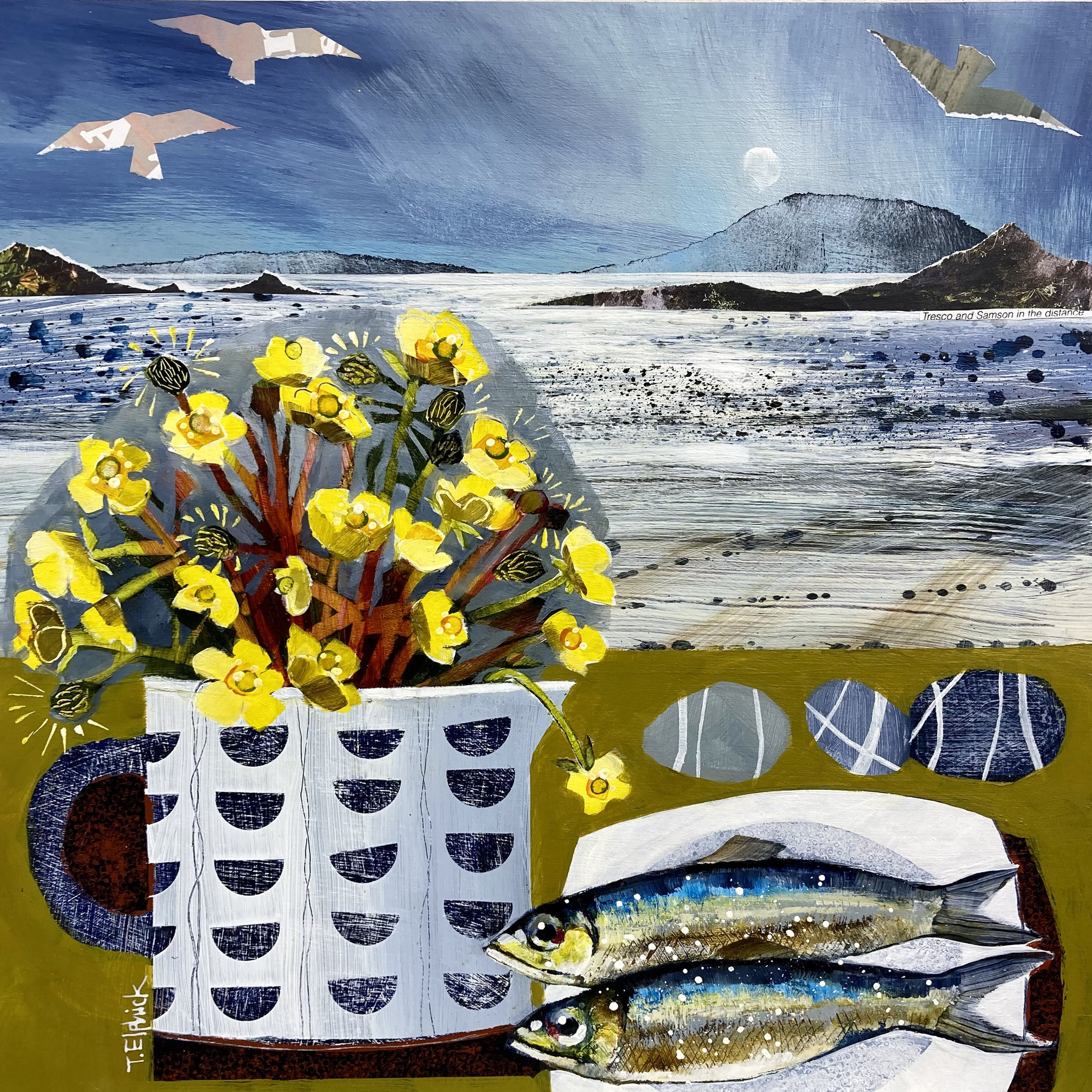 Still Life-Mixed Media - Tracey Elphick Mixed Media Artist Cirencester