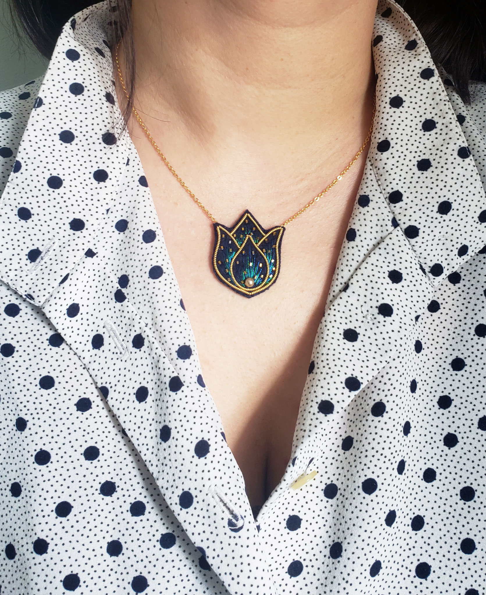 Les fibules lotus - MAISON ABEL