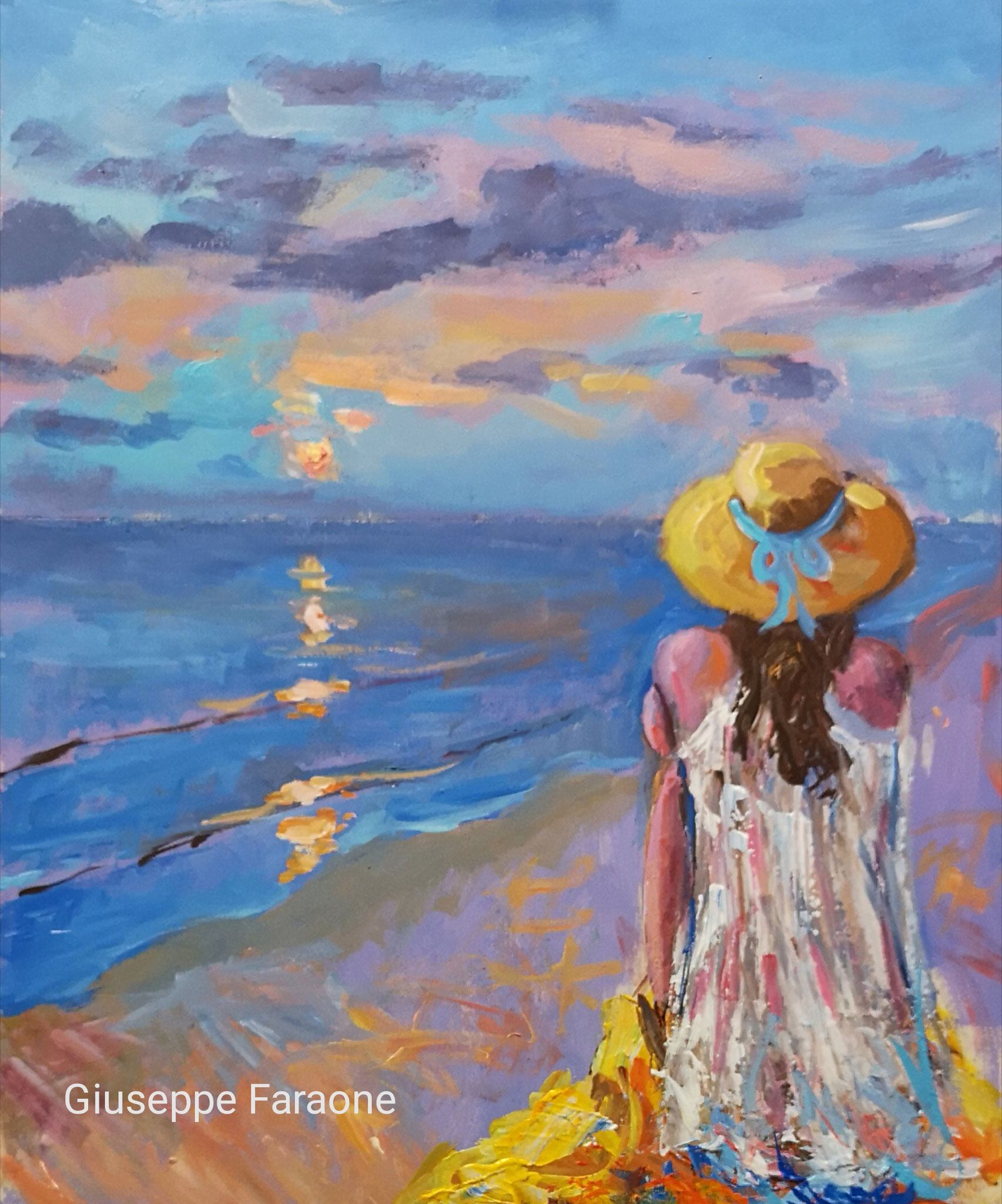 Opere del pittore post-impressionista contemporaneo Giuseppe Faraone ...