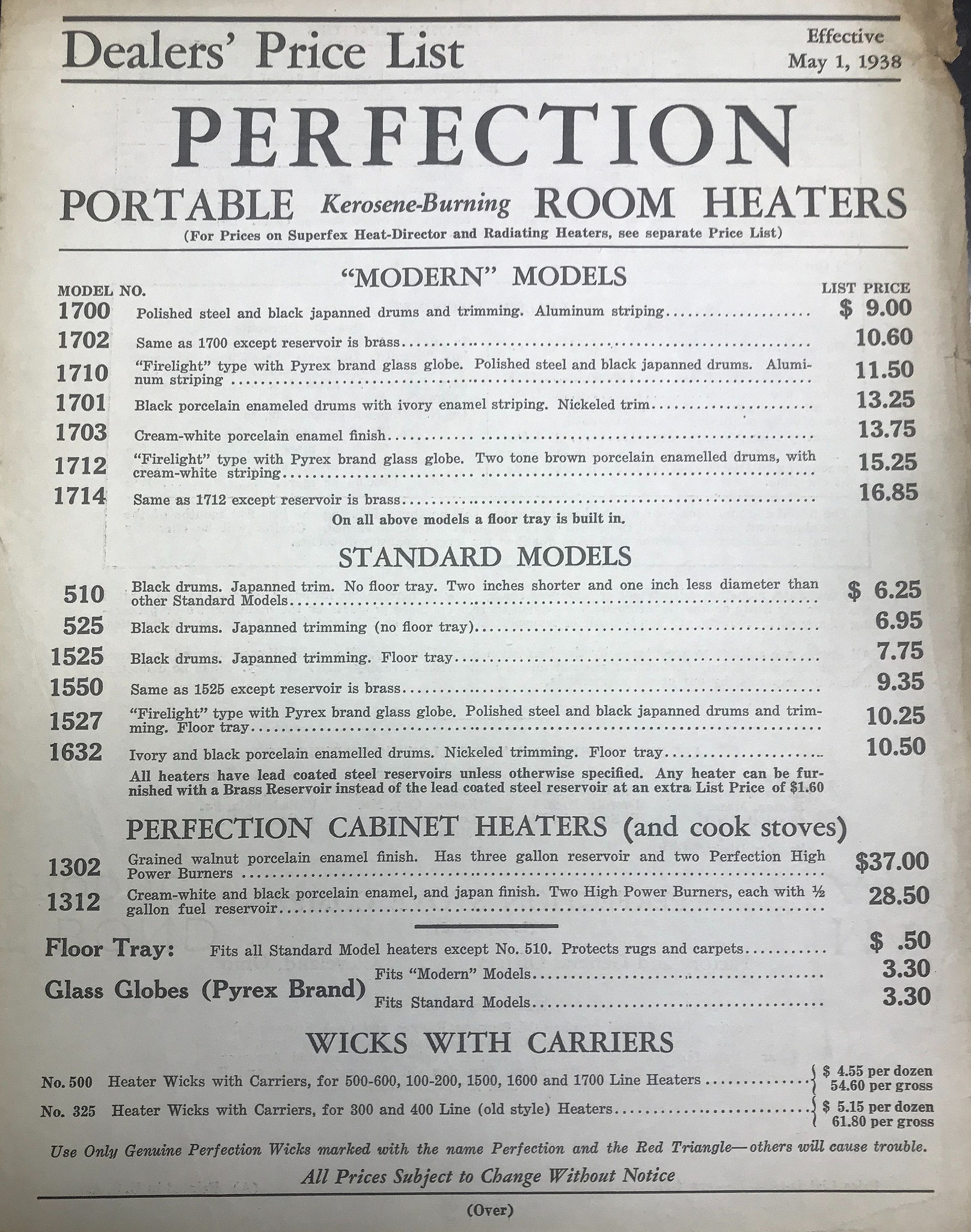 CATALOGS & IDENTIFICATION - perfectionheaters